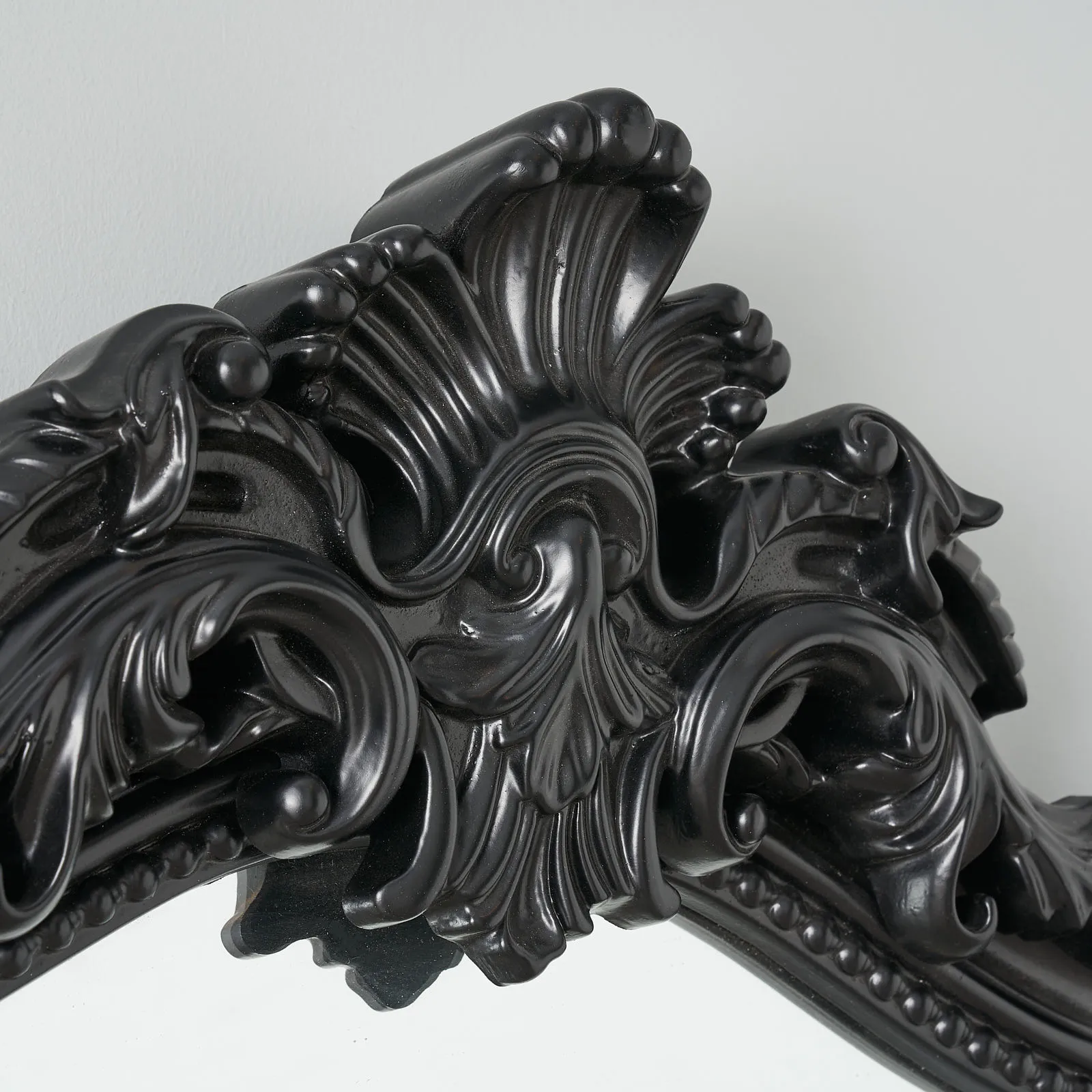 Circe Black Wooden Mirror