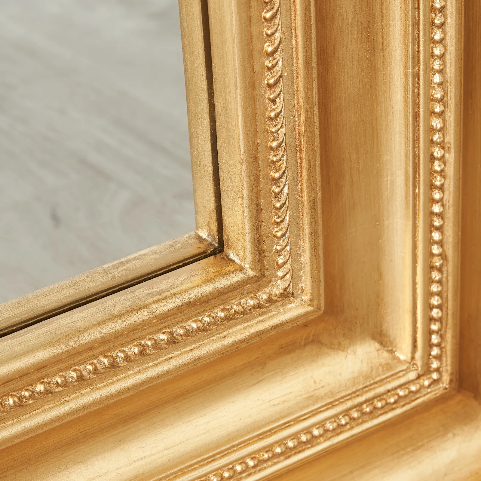 Calliope Antique Gold Rectangle Wooden Mirror