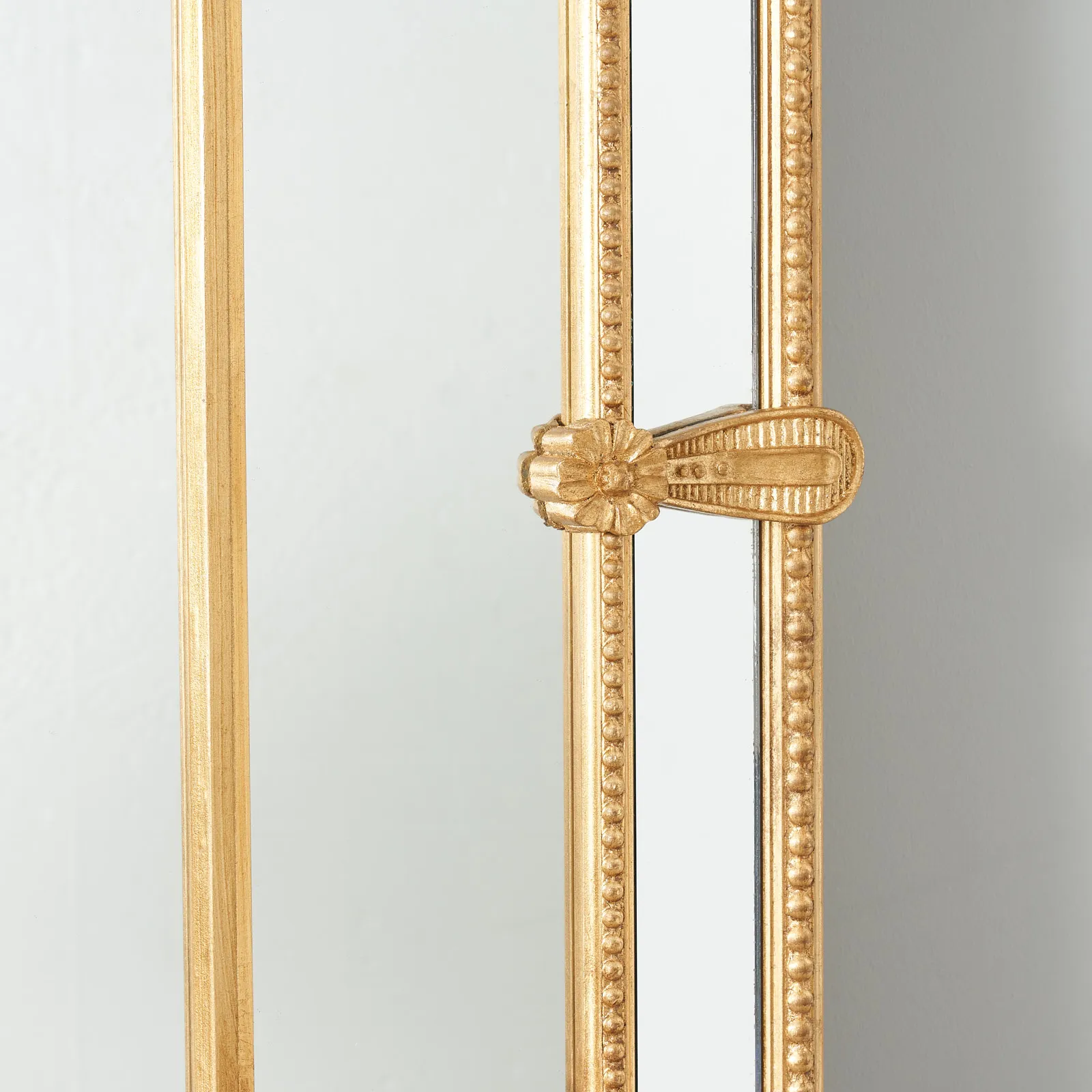 Von Antique Gold Rectangle Wooden Mirror 120x100cm