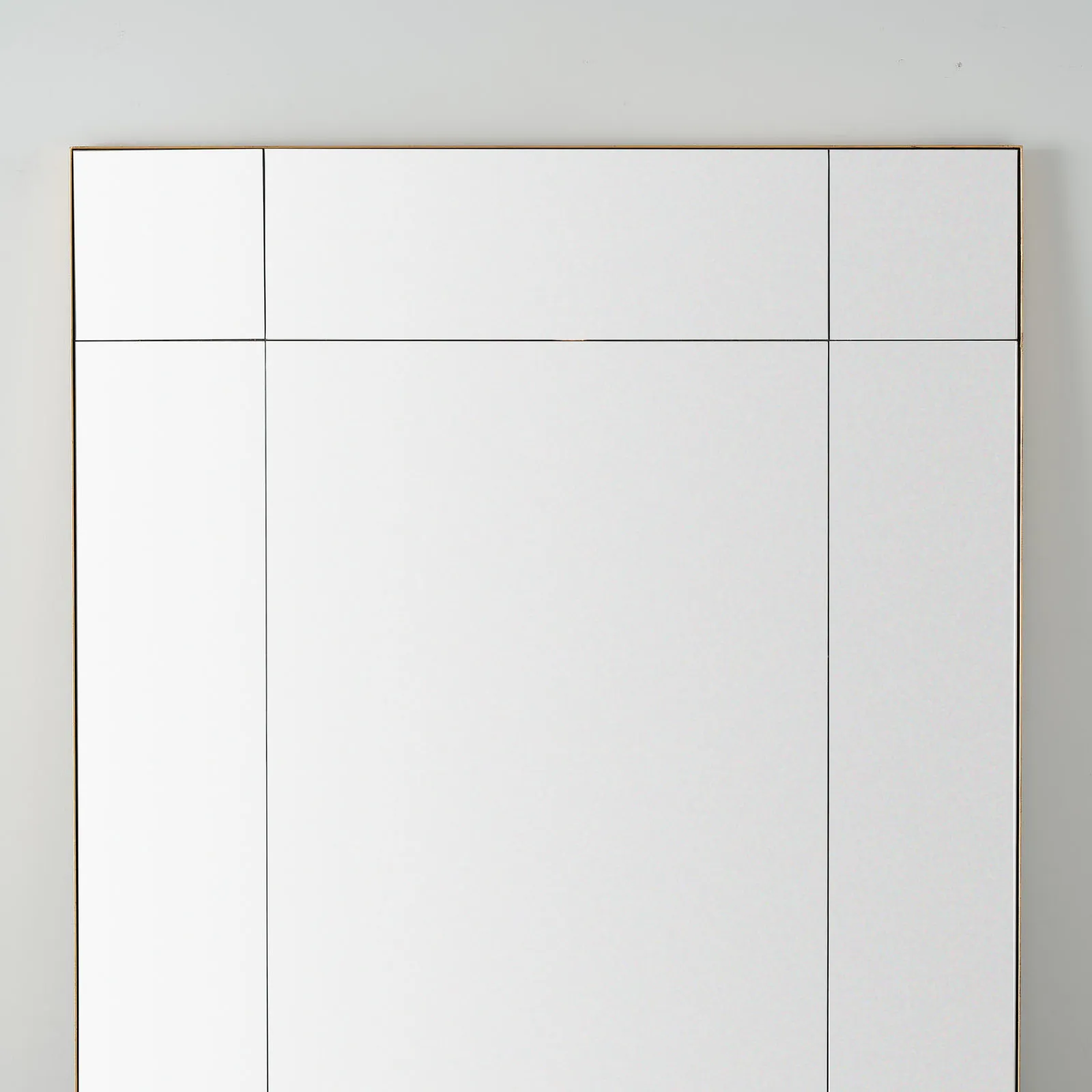 Clarice Antique Brass Rectangle Mirror