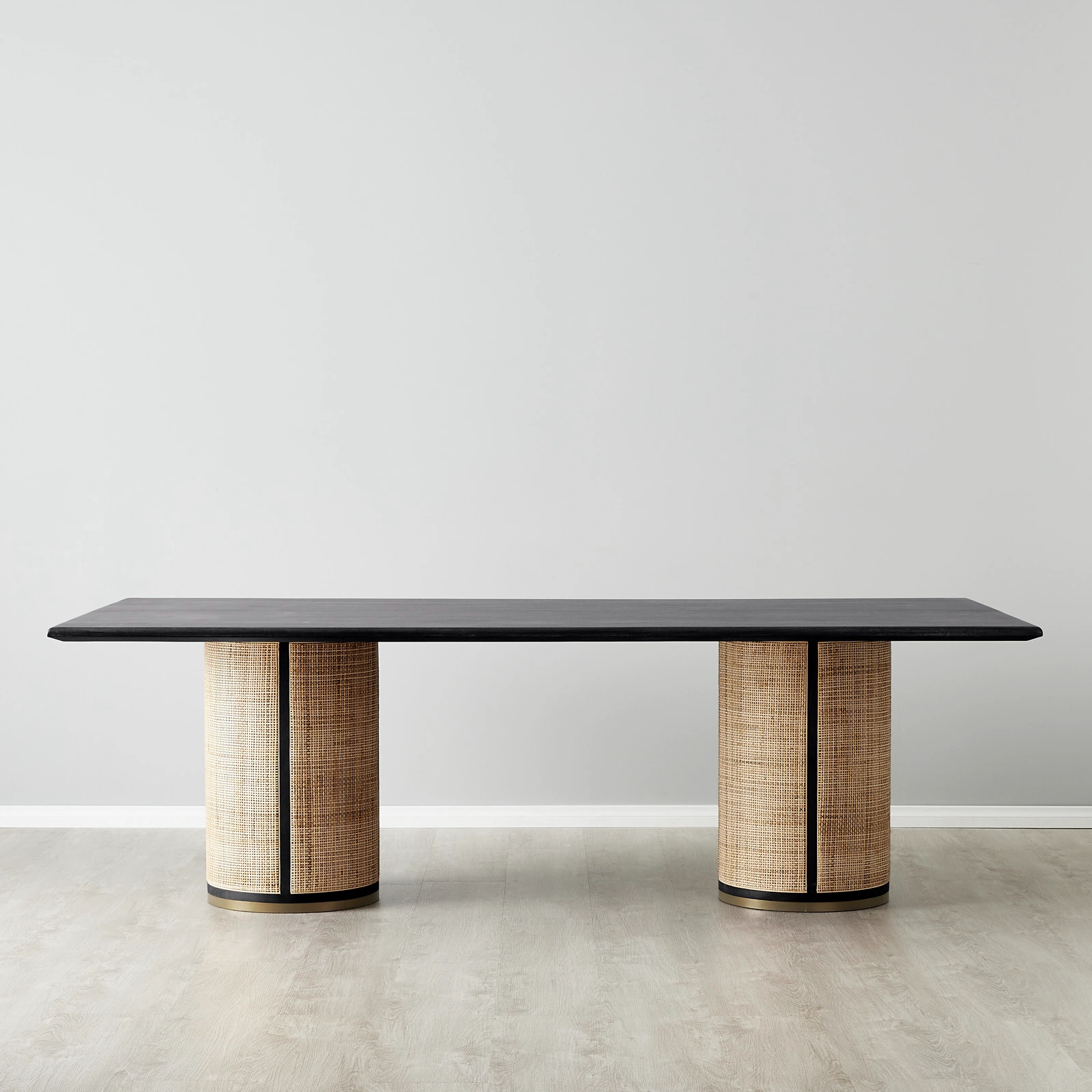 Esplanade Black Mango Wood Rectangular Dining Table