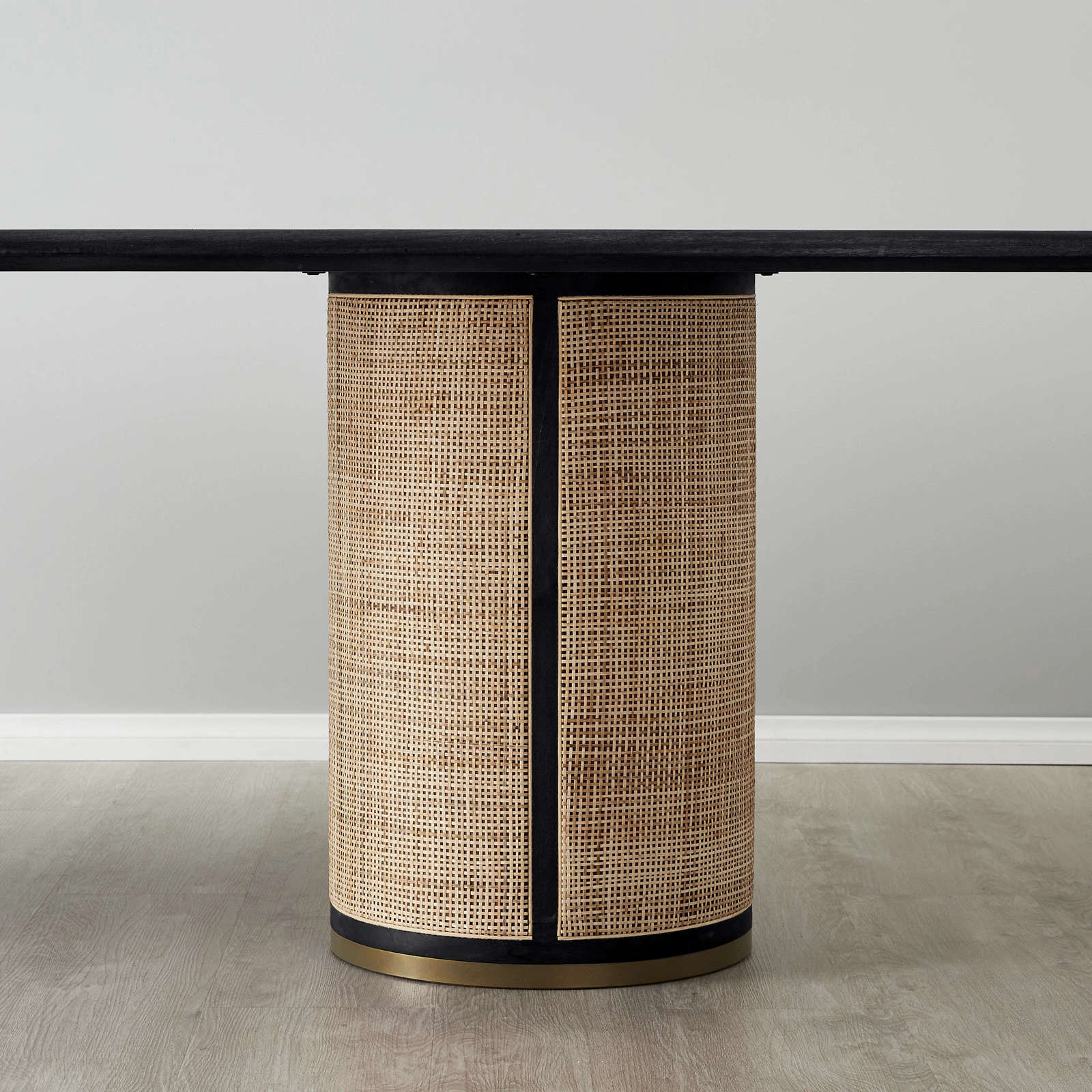 Esplanade Black Mango Wood Rectangular Dining Table
