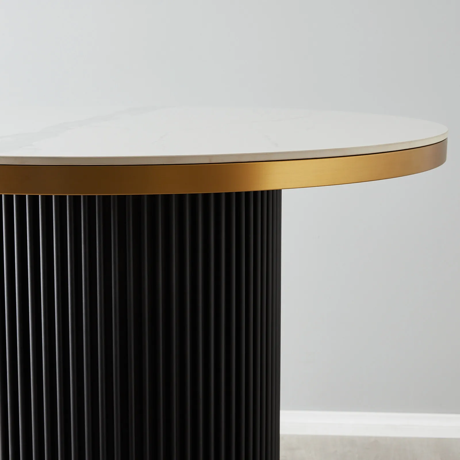 Archie White Sintered Stone Bar Table | Koala Living