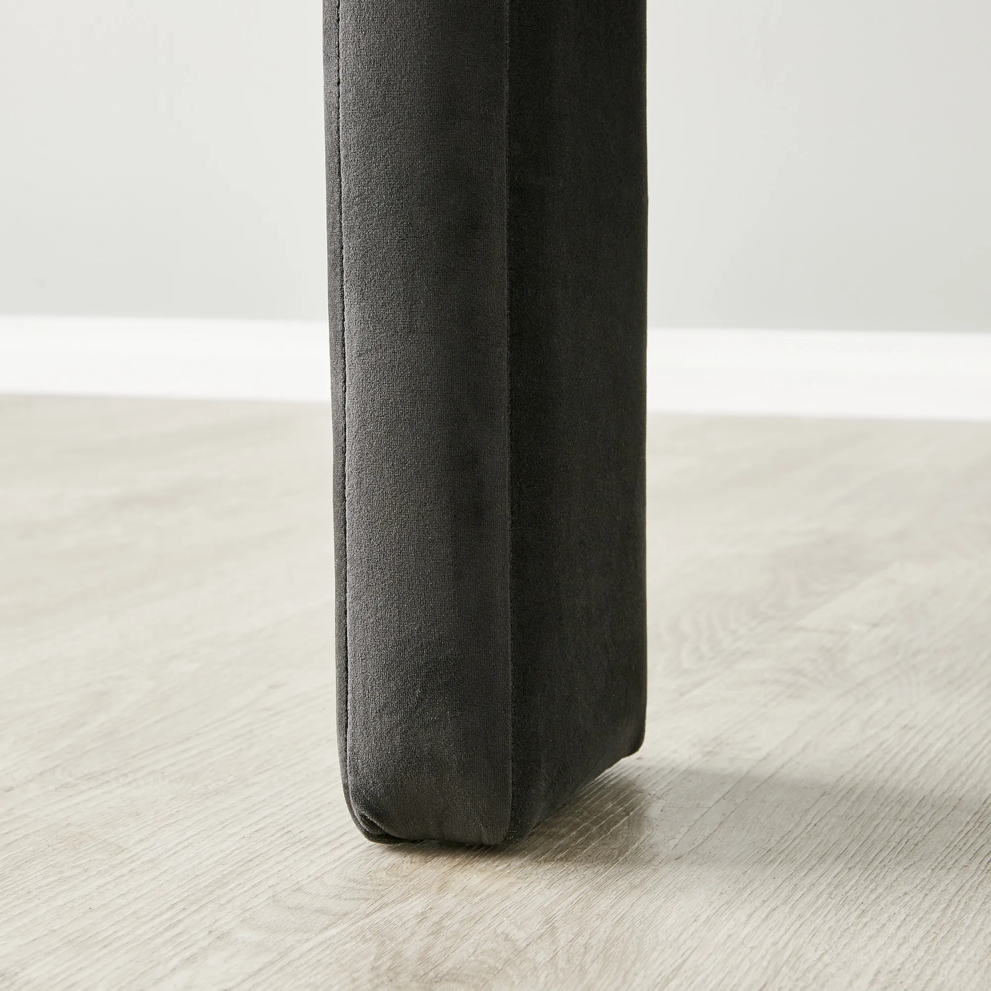 Sabrina II Charcoal Velvet Dining Chair