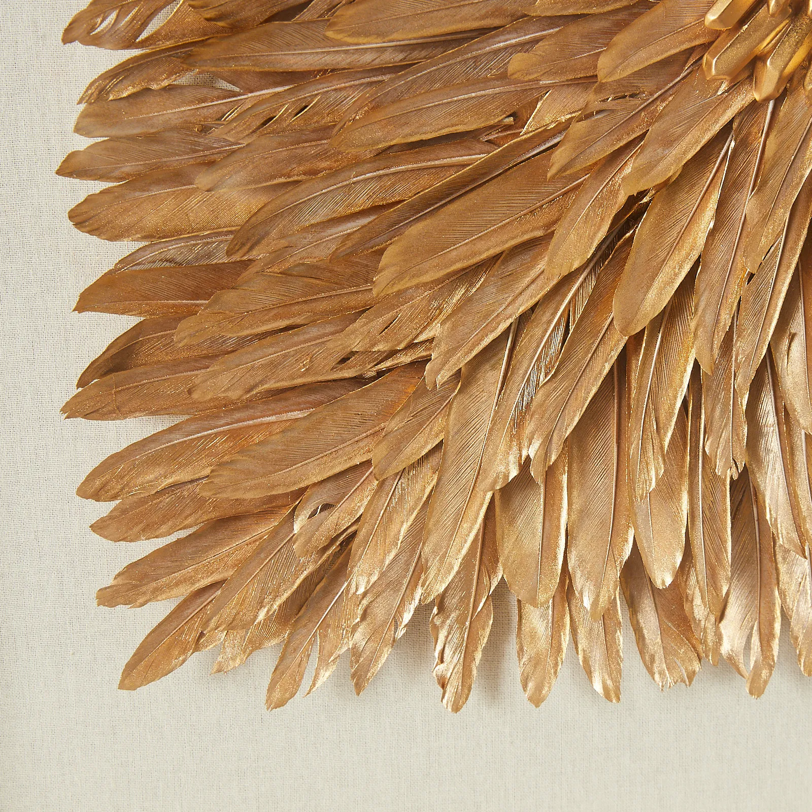 Feather Shadow Box with Light Brown Frame | Koala Living