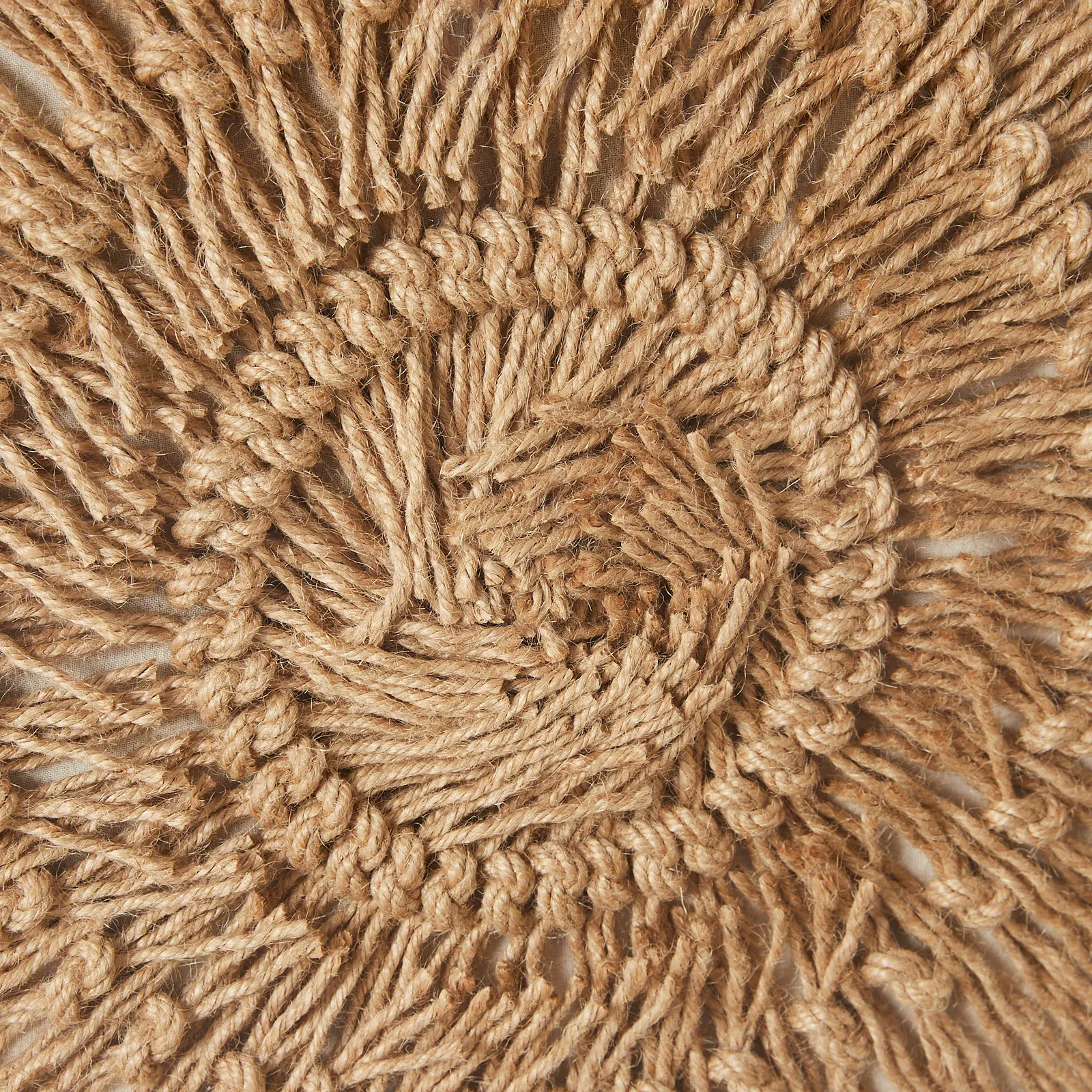 Cycles Hemp Rope Shadow Box with Light Brown Frame