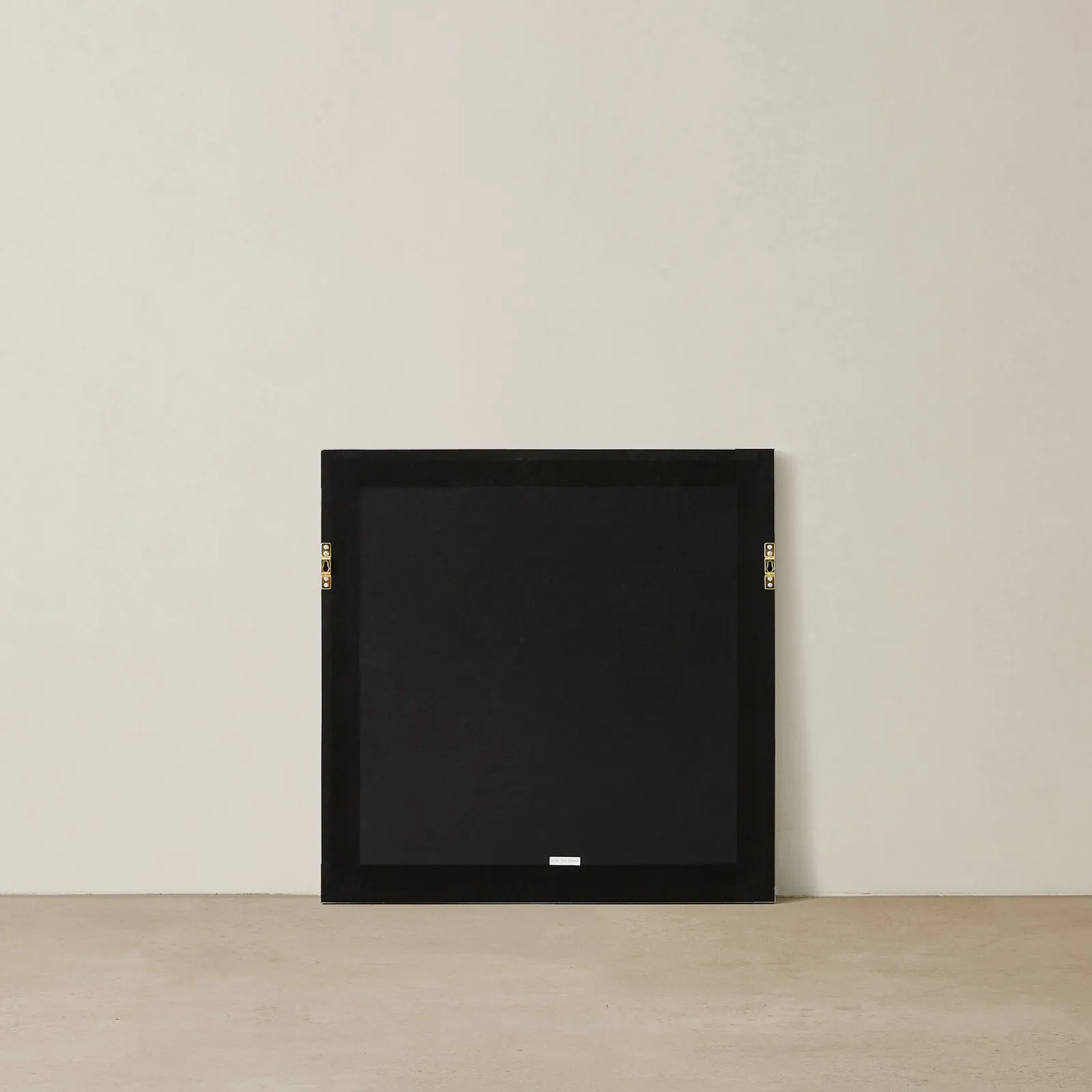 Quadrate Hemp Rope Shadow Box with Light Brown Frame