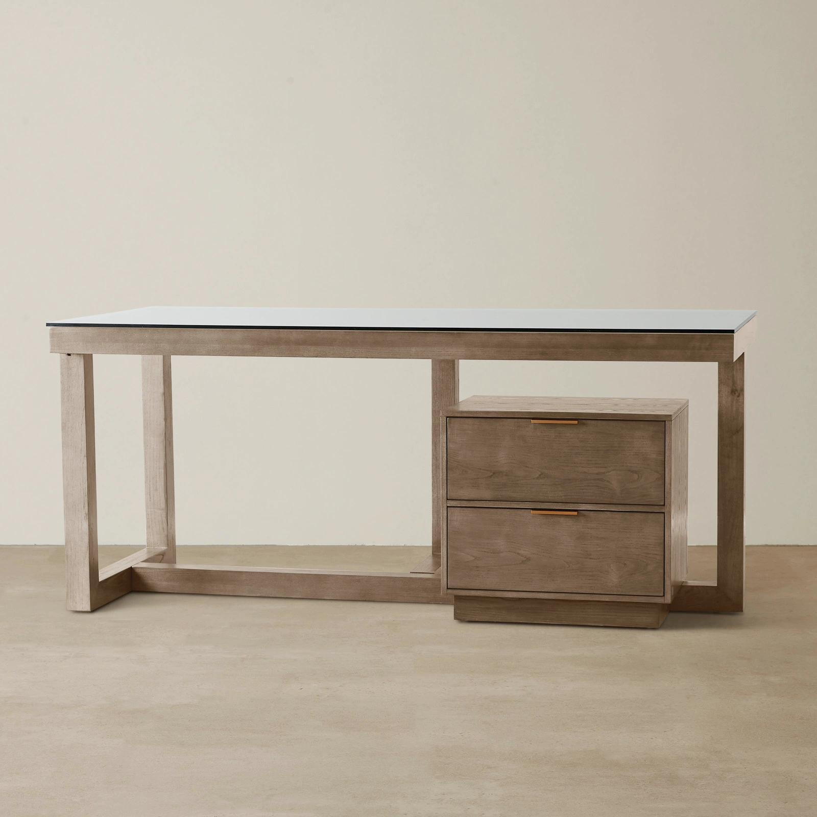 Dorothy Medium Brown Wooden Desk | Koala Living