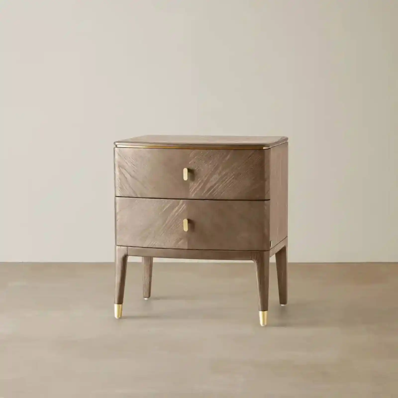 Beckham Medium Brown Wooden Bedside Table | Koala Living
