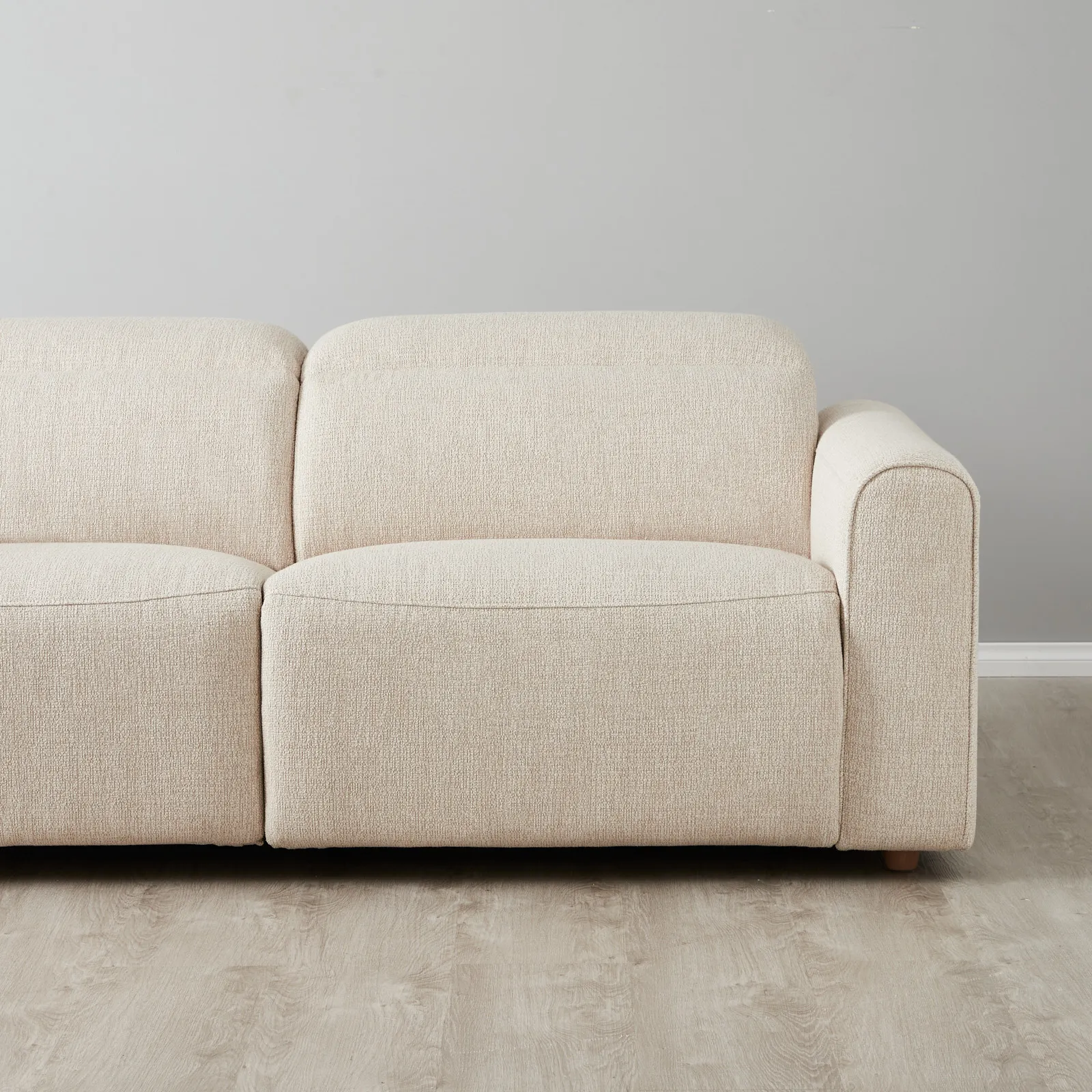 Jamie II Oatmeal Woven Fabric 3-Seater Electric Recliner