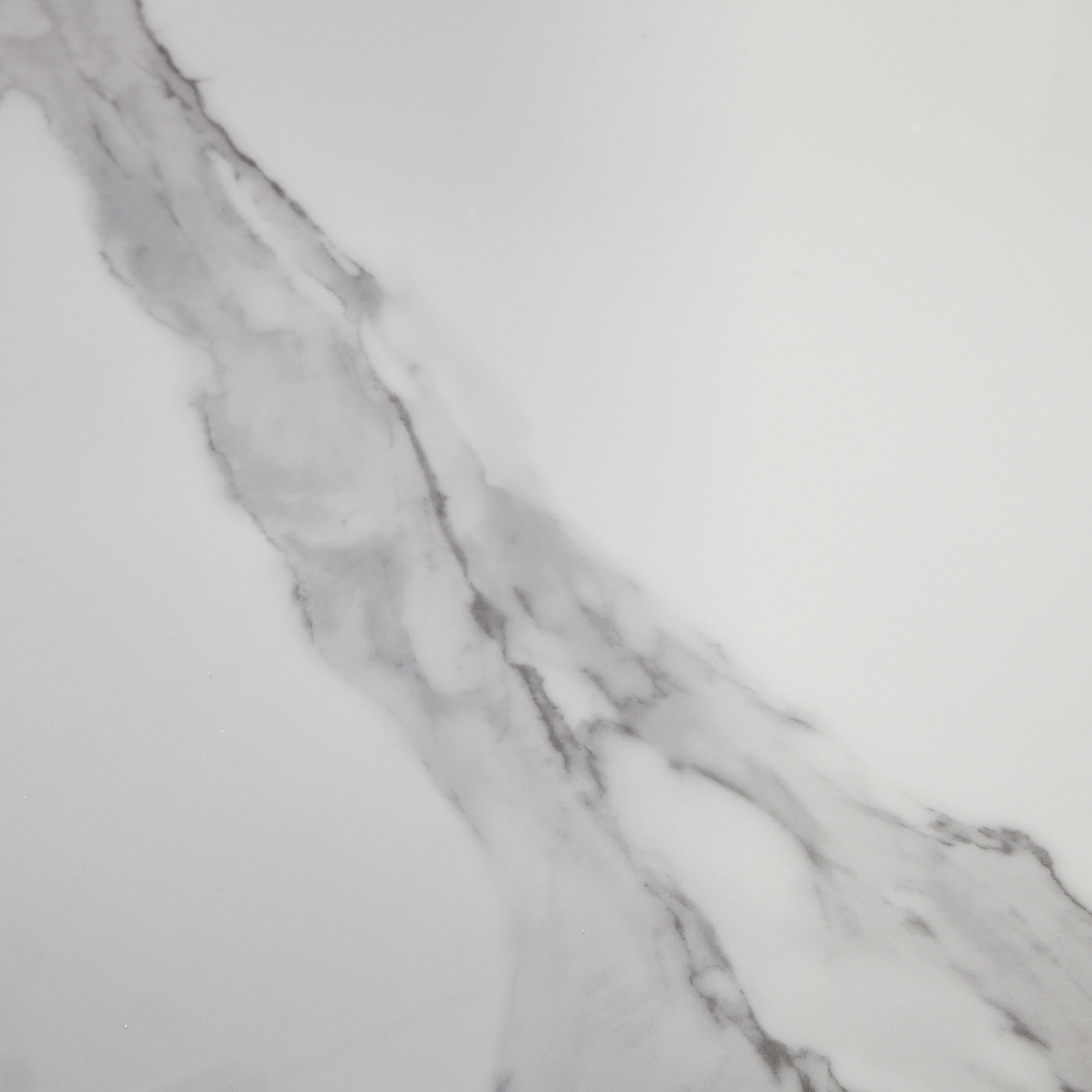 Archie White Sintered Stone Rectangular Dining Table - Matte Black Legs ...