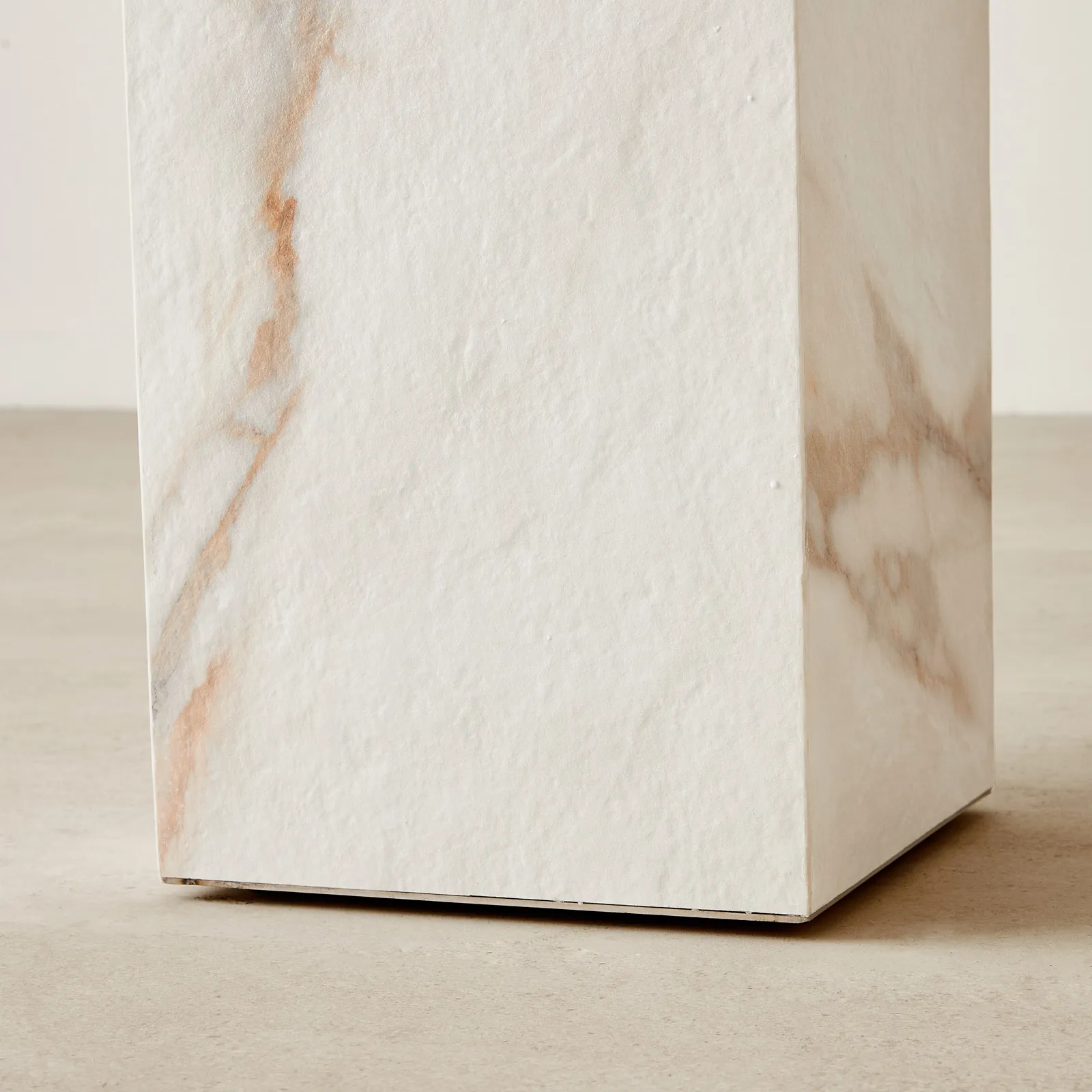 Thames Calacatta Oro - White Sintered Stone Console Table