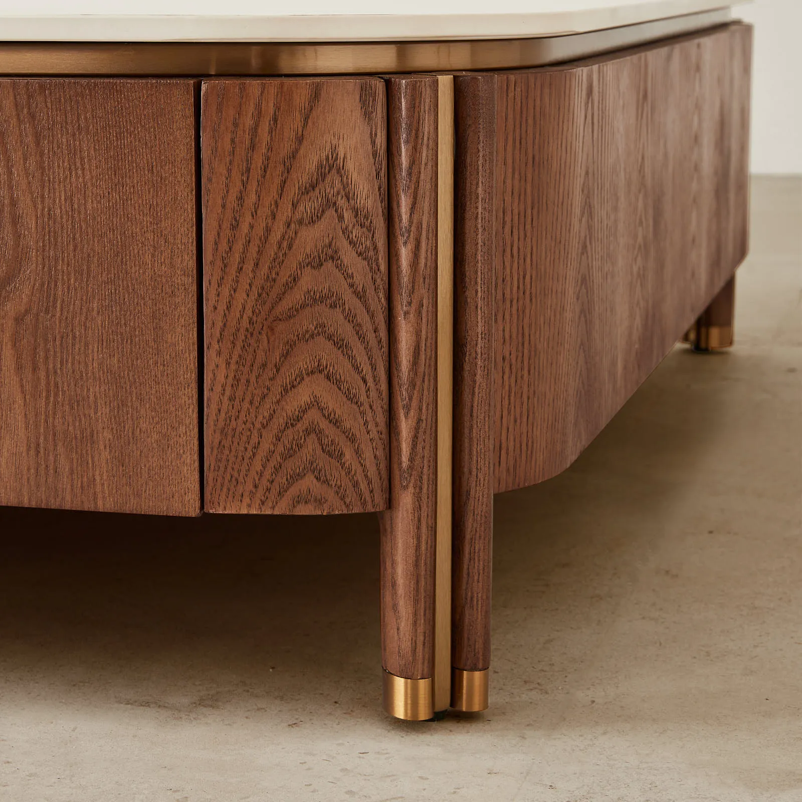 Portobello Dark Brown Ash Veneer Coffee Table - Pandora Brown Sintered ...