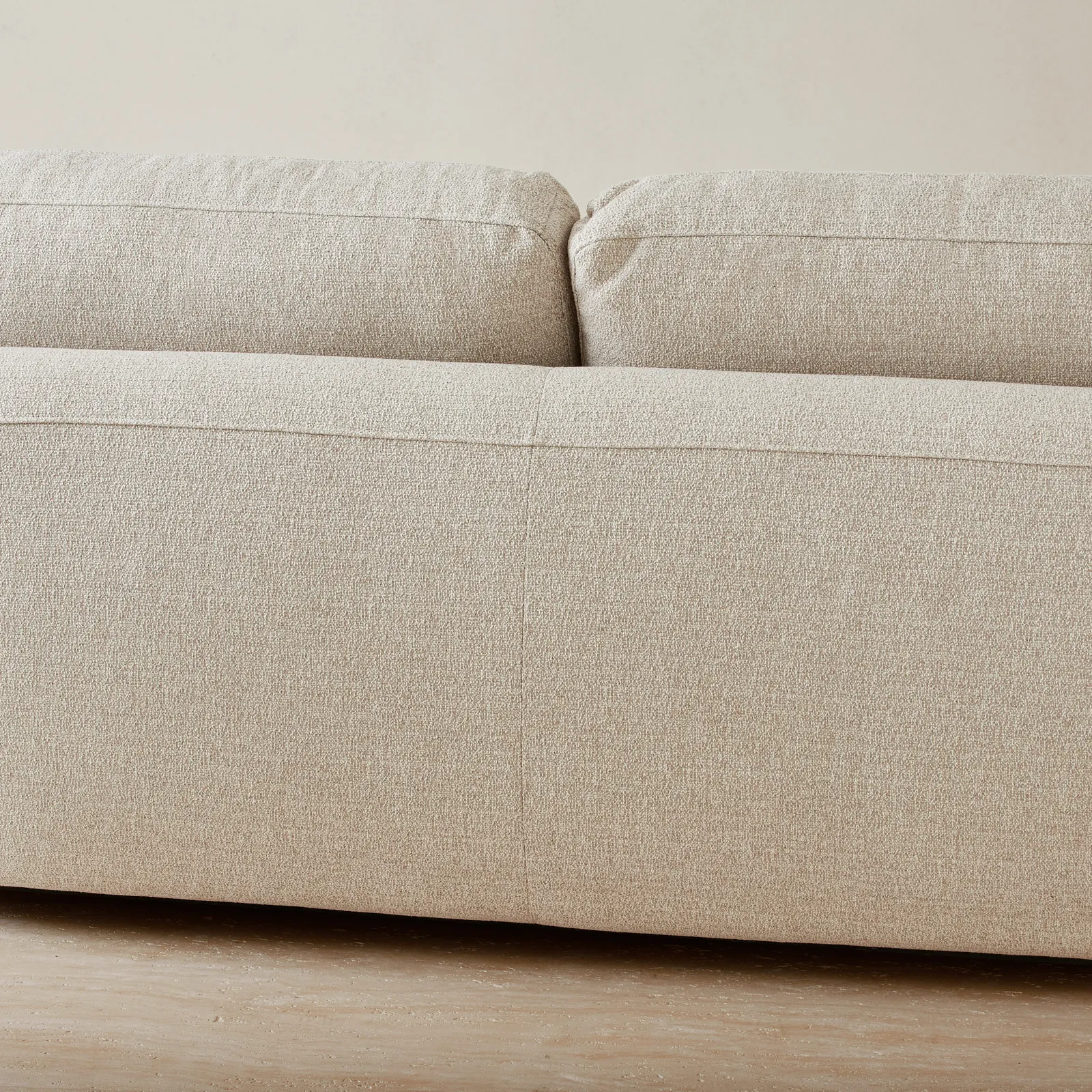 Ellie Oatmeal Fabric 3-Seater Fabric Sofa