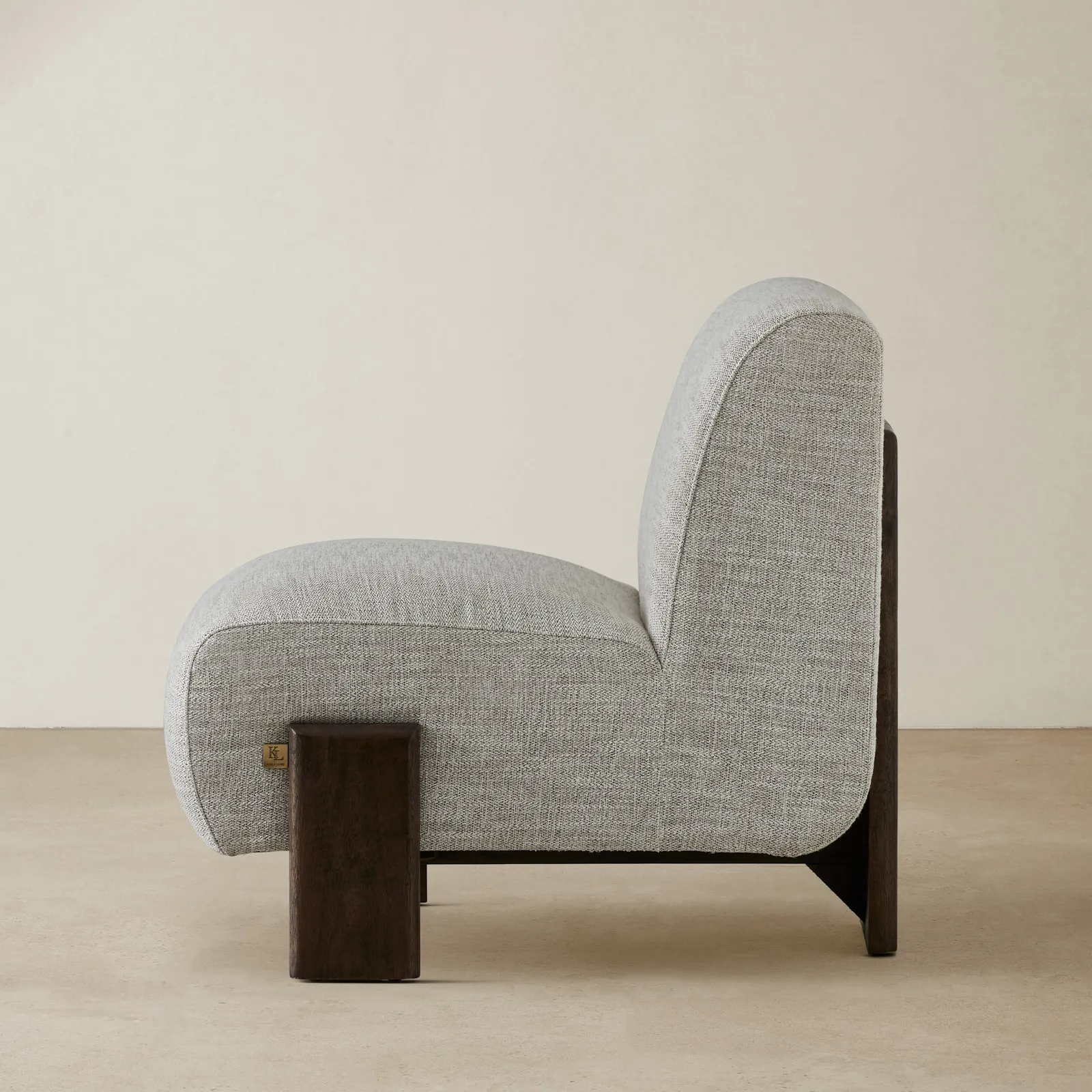 Freya Murmur White Fabric Occasional Chair | Koala Living