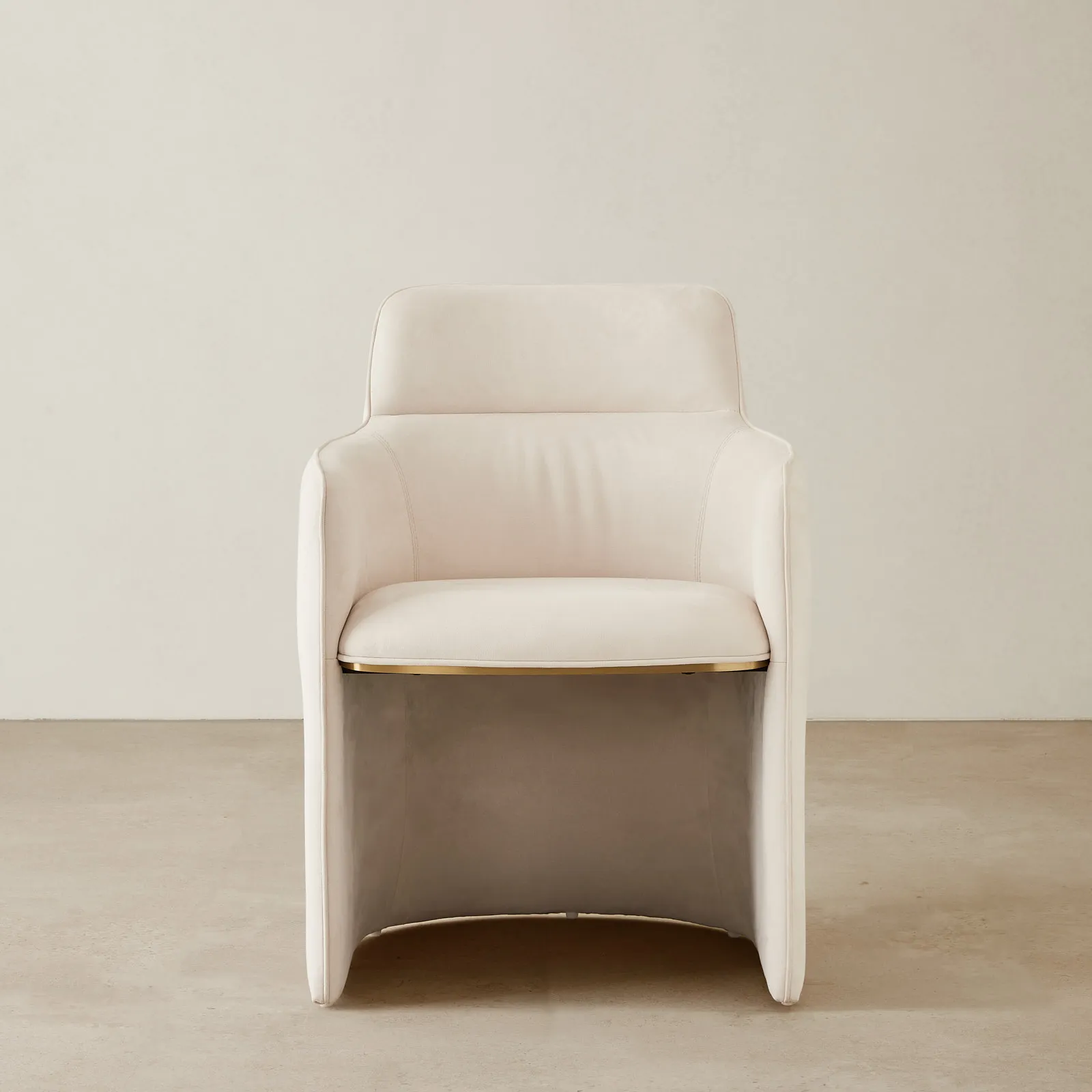 Otis Cream Microfiber Fabric Dining Chair | Koala Living