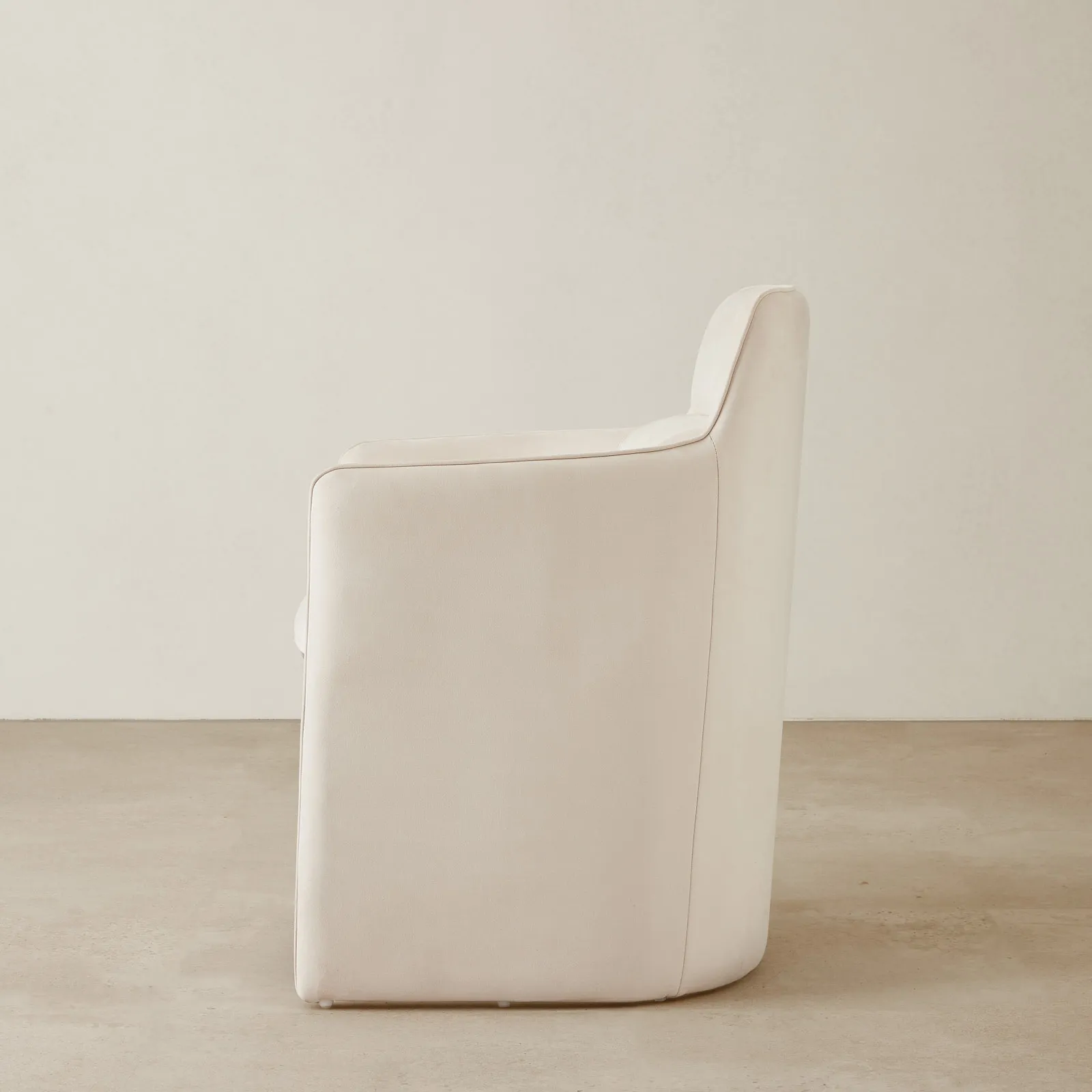 Otis Cream Microfiber Fabric Dining Chair | Koala Living