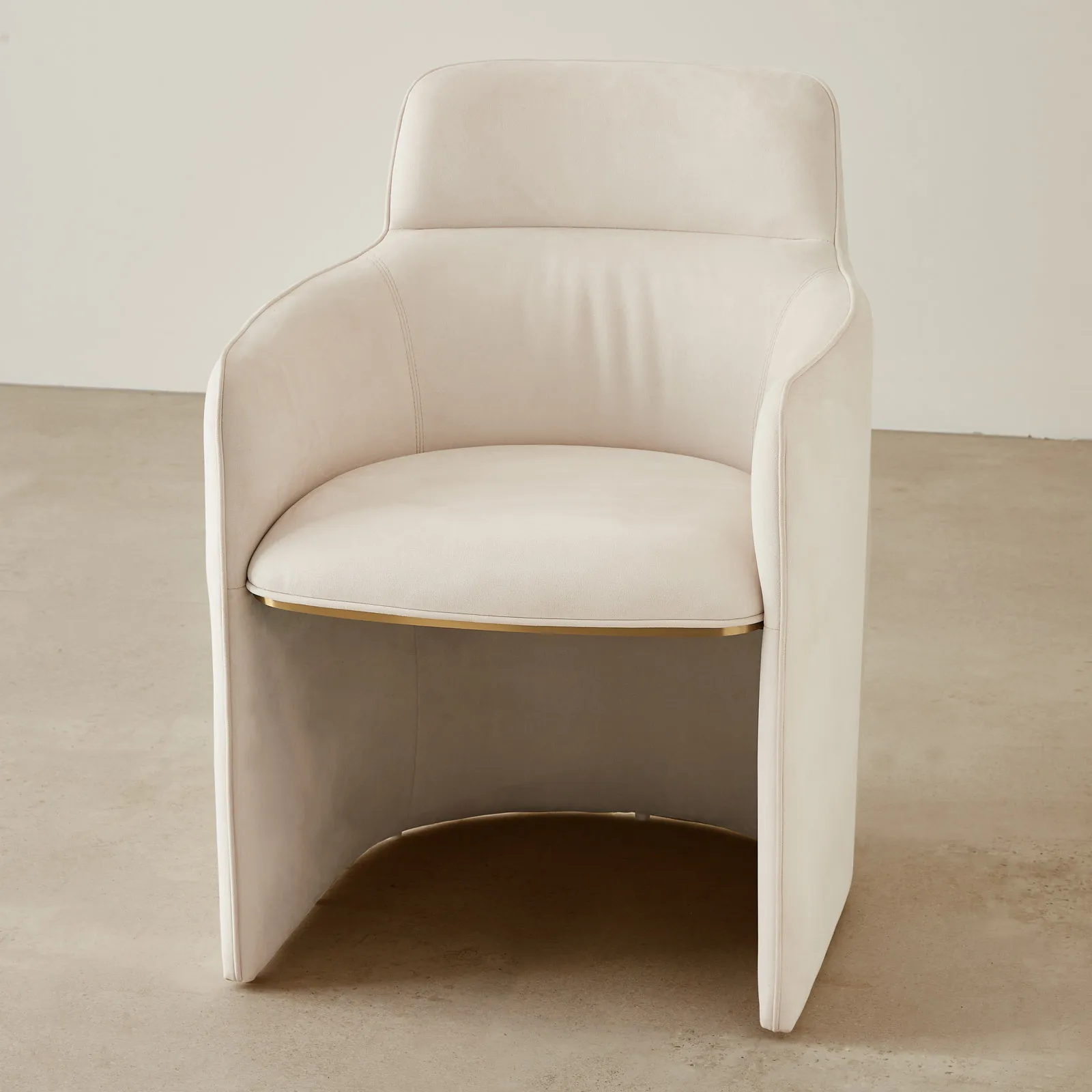 Otis Cream Microfiber Fabric Dining Chair | Koala Living