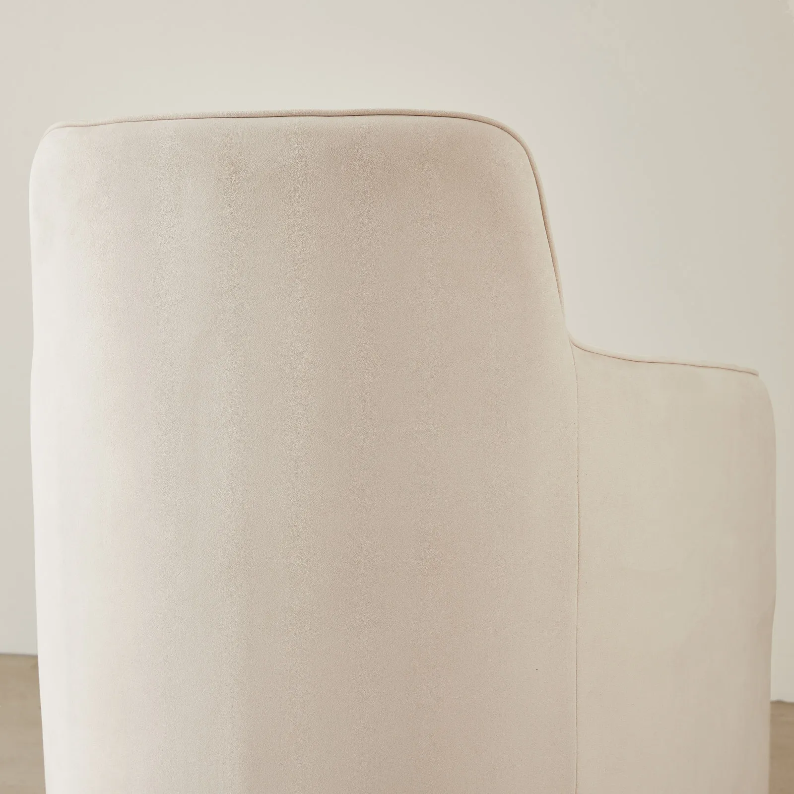 Otis Cream Microfiber Fabric Dining Chair | Koala Living