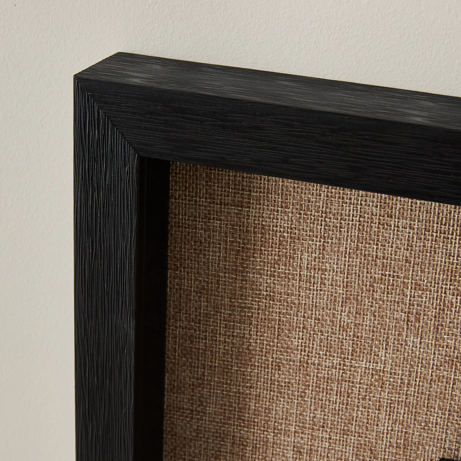 Female Geometric Figure Rectangle Shadow Box with Black PS Frame