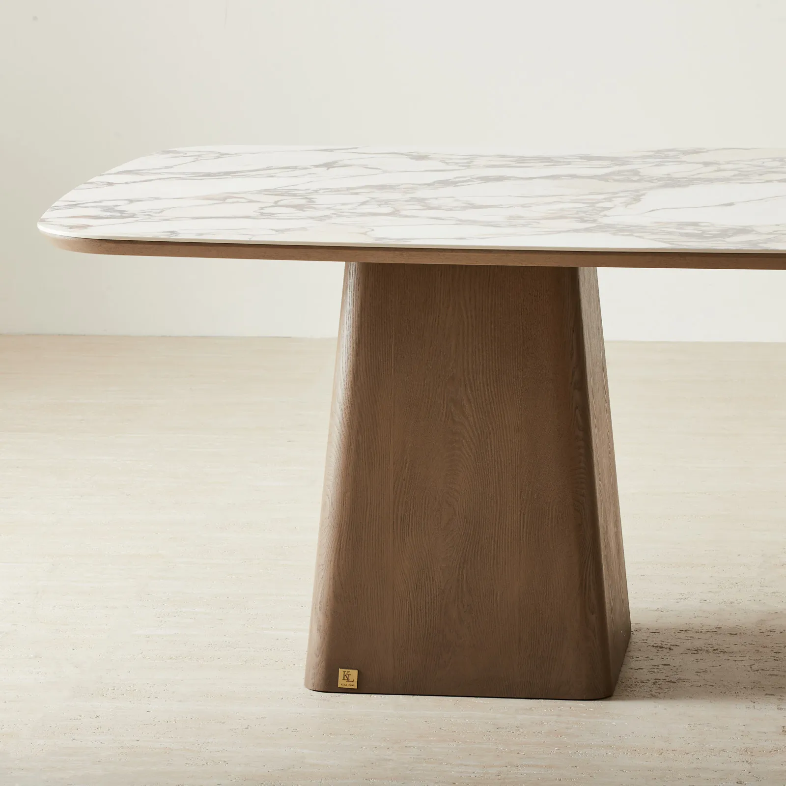 Dunstan Calacatta Viola Sintered Stone Rectangular Dining Table ...