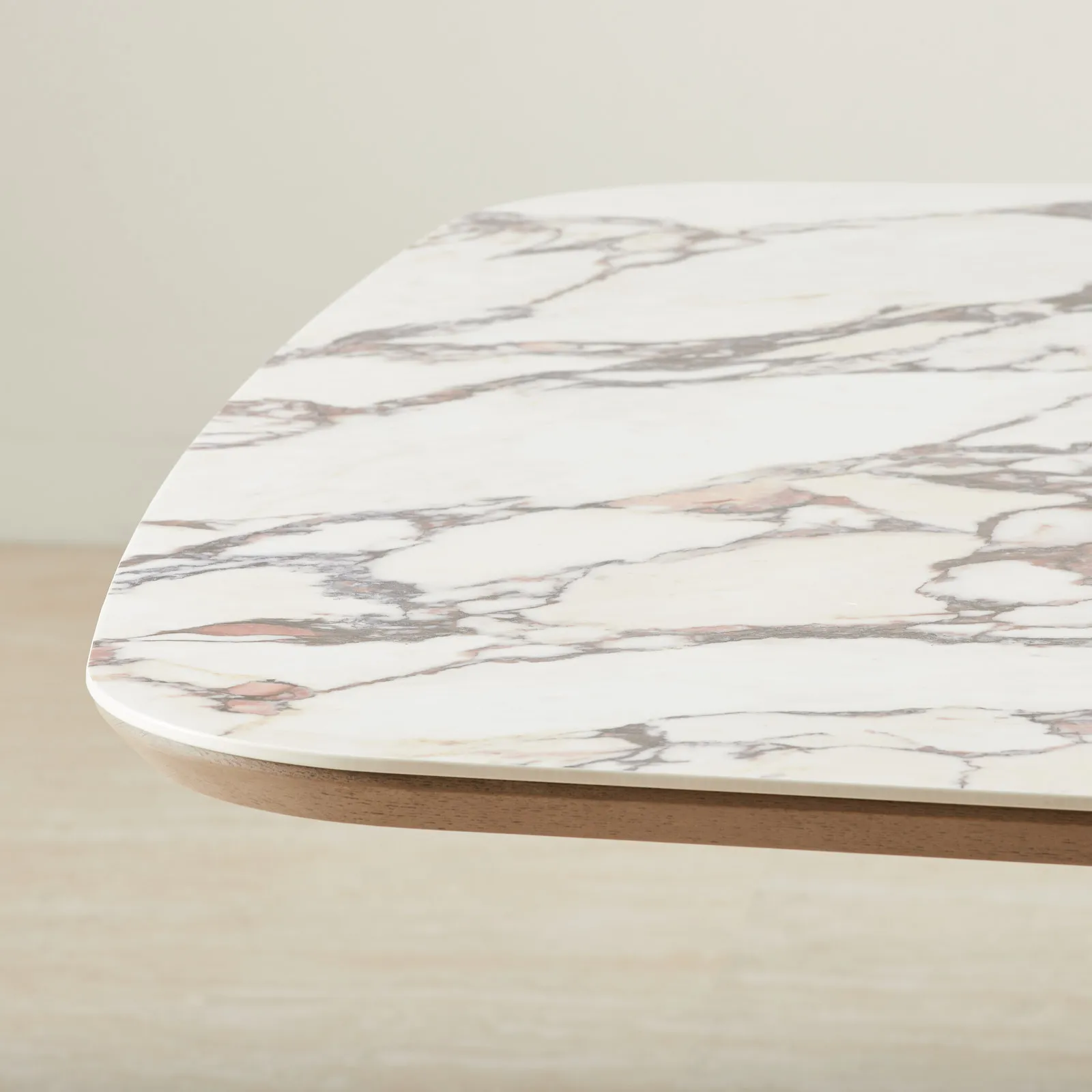 Dunstan Calacatta Viola Sintered Stone Rectangular Dining Table ...