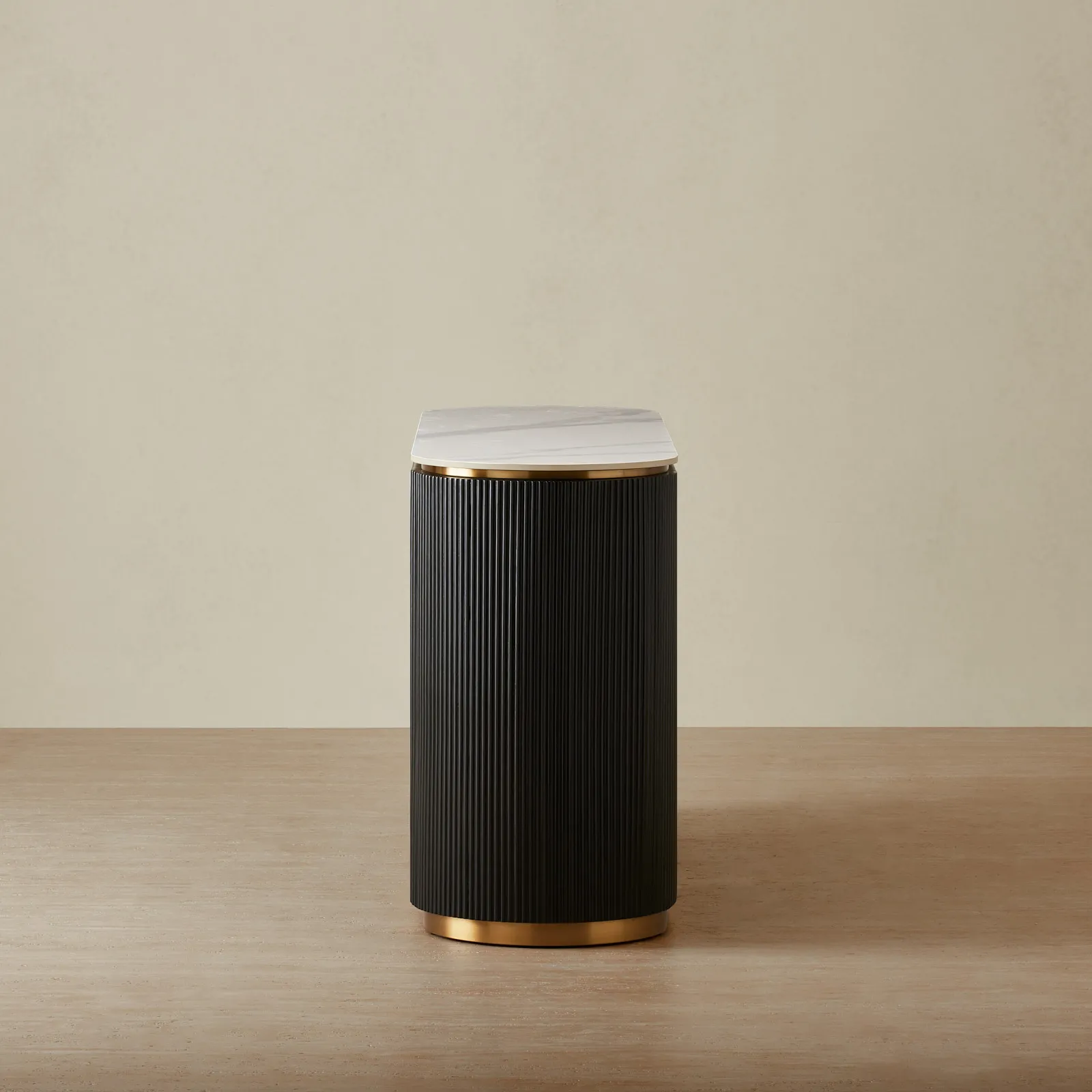 Archie White Sintered Stone Sideboard