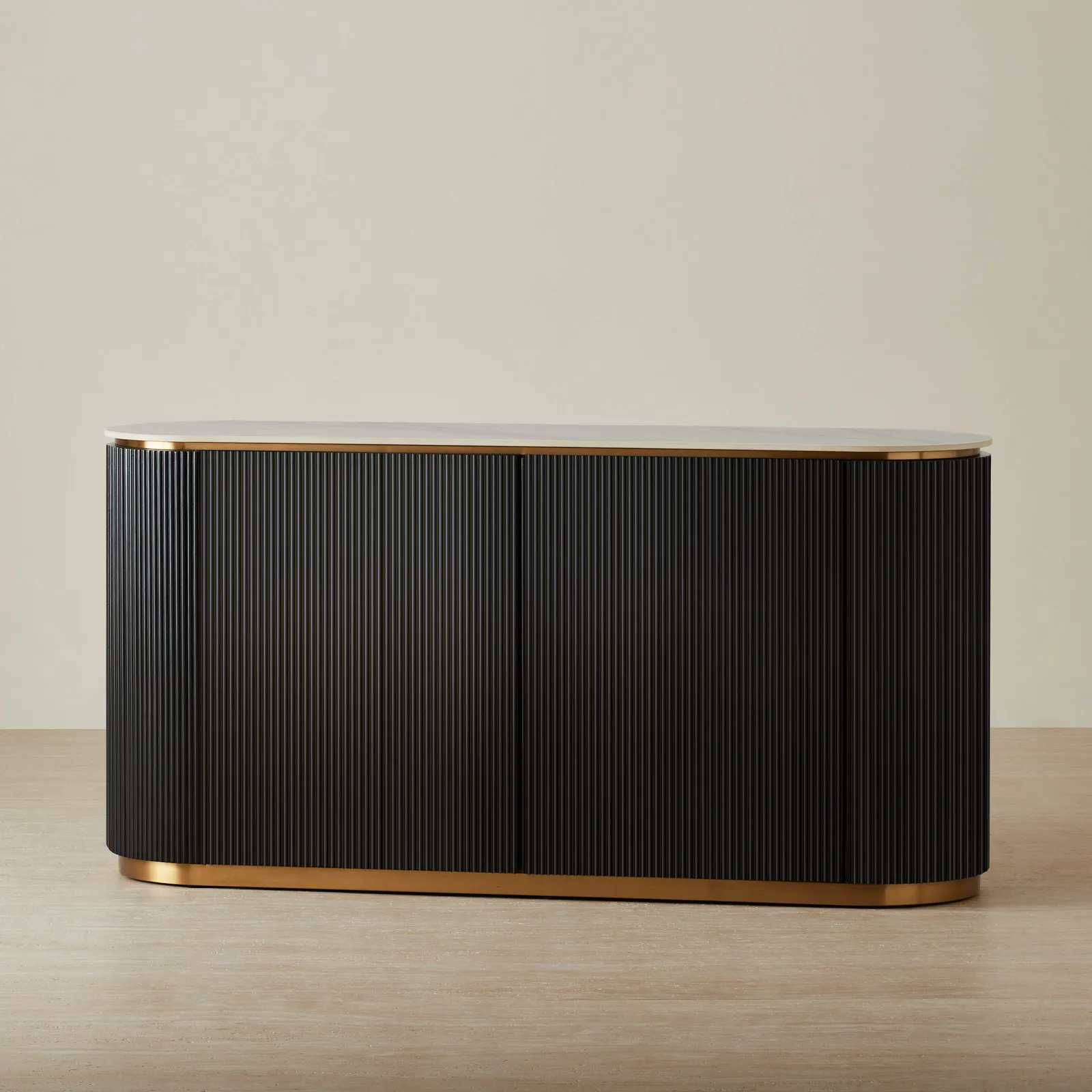 Archie White Sintered Stone Sideboard