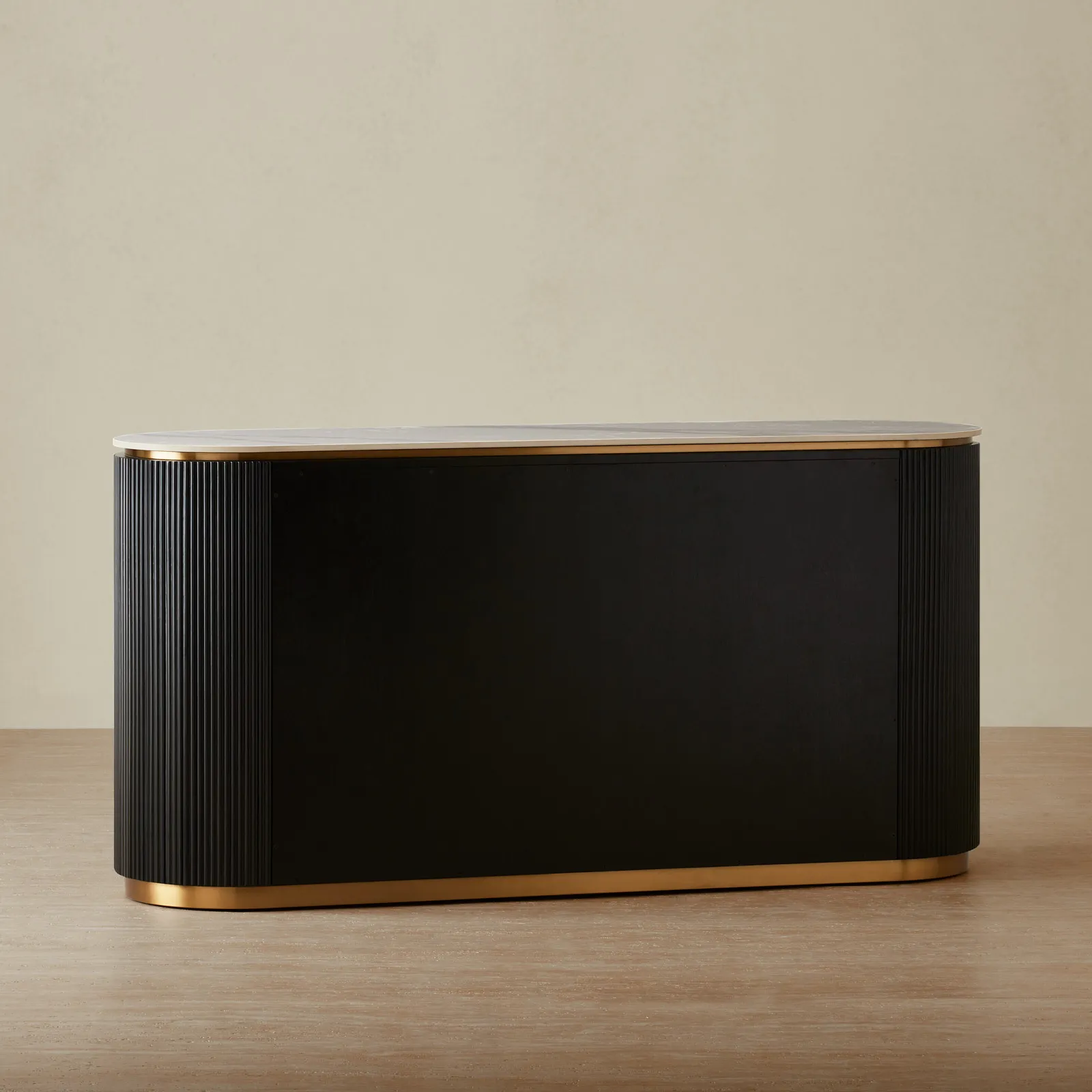 Archie White Sintered Stone Sideboard