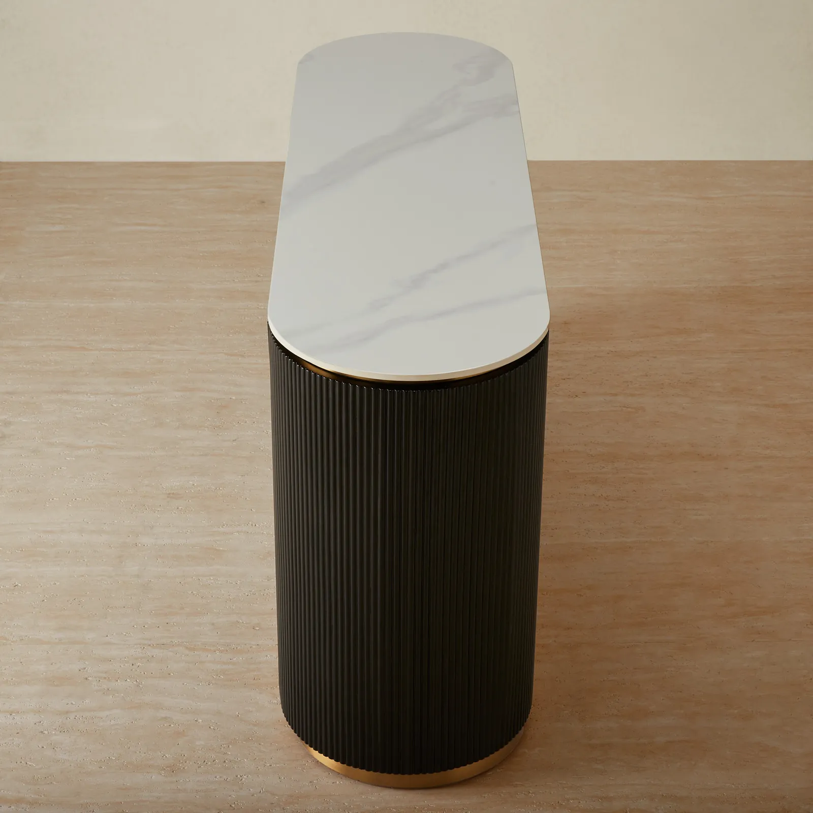 Archie White Sintered Stone Sideboard