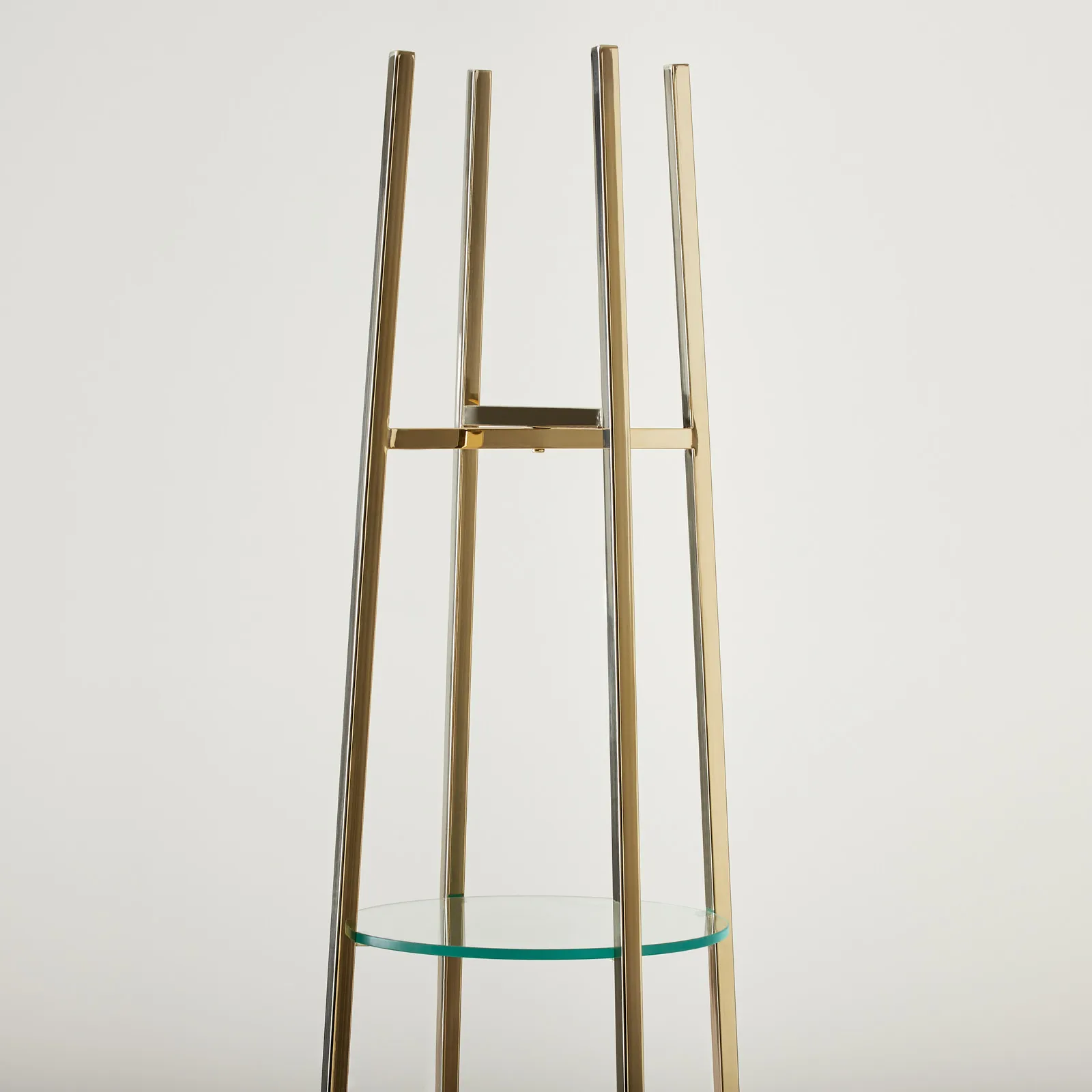 Ruby Tiered Shelf - Polished Champagne Gold | Koala Living