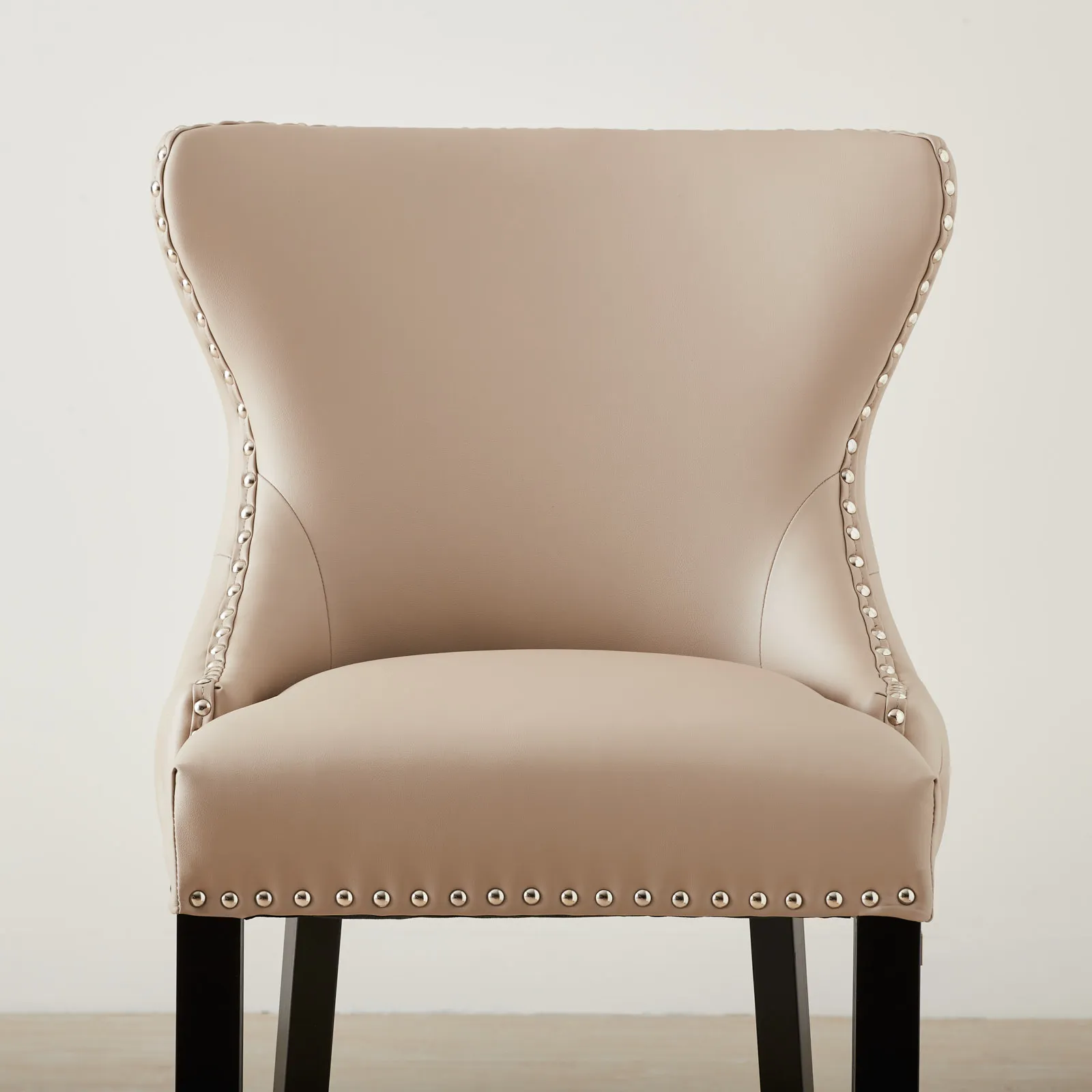 Camille III Beige Vegan Leather Bar Stool | Koala Living