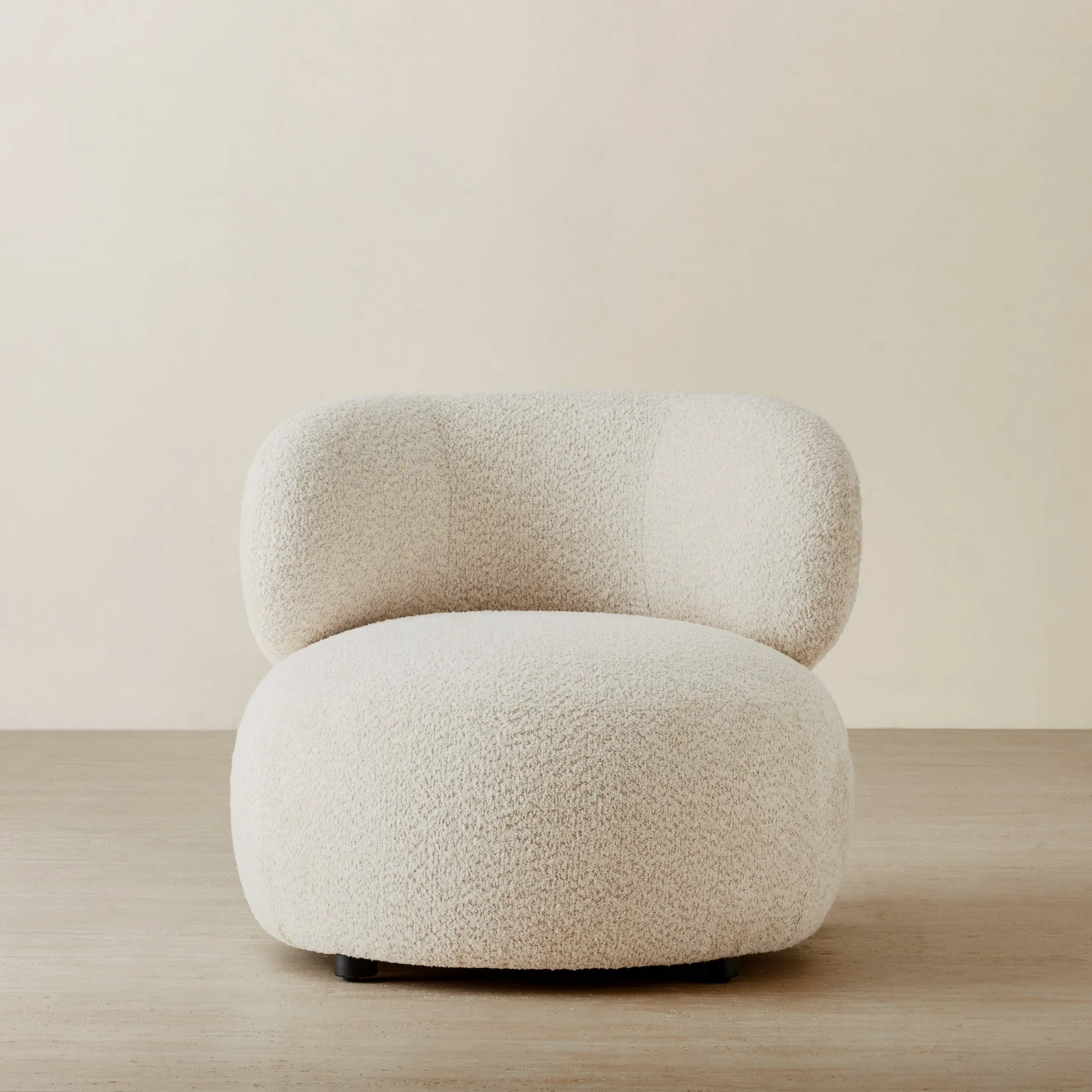 Brayden Stone Cream Woven Fabric Occasional Chair