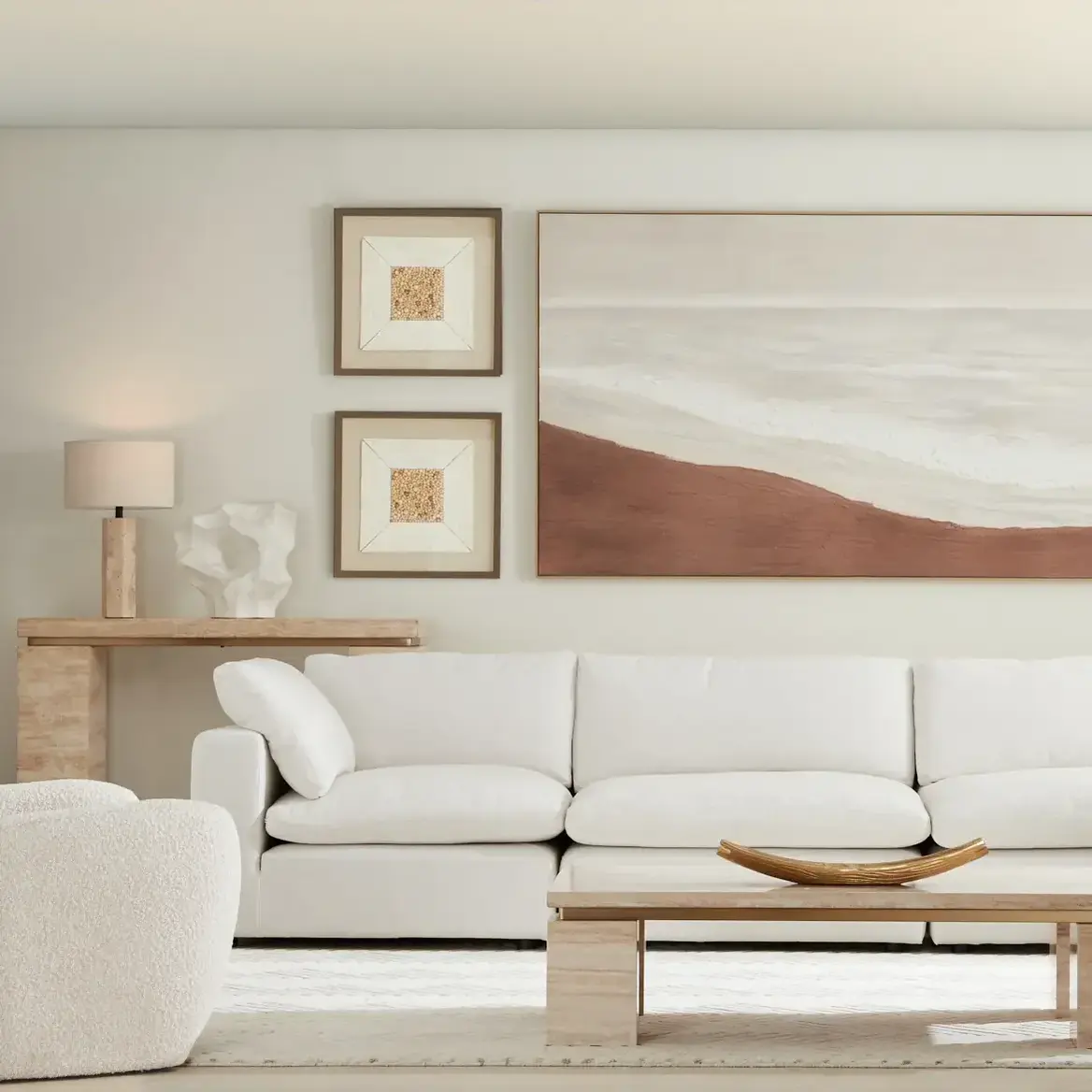 Elora II Arctic White Modular Sofa