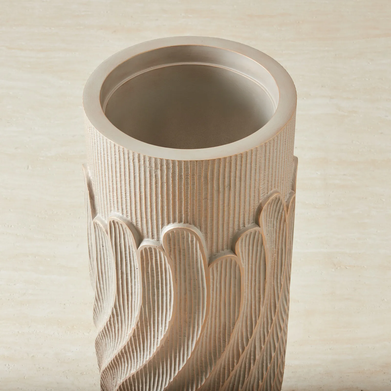 Fermo Pearl And Antique Gold Vase | Koala Living