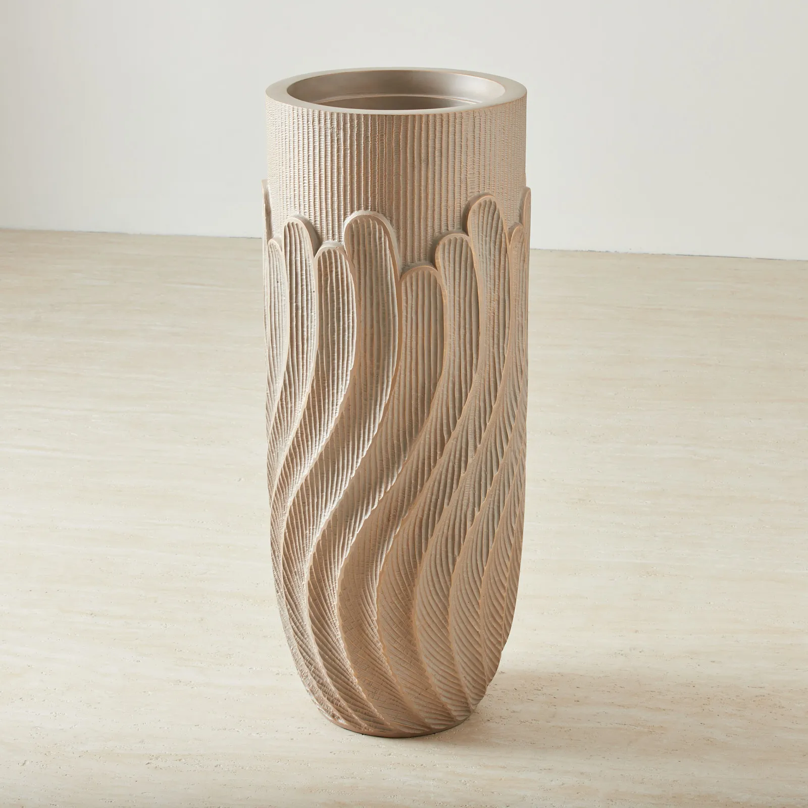 Fermo Pearl And Antique Gold Vase | Koala Living
