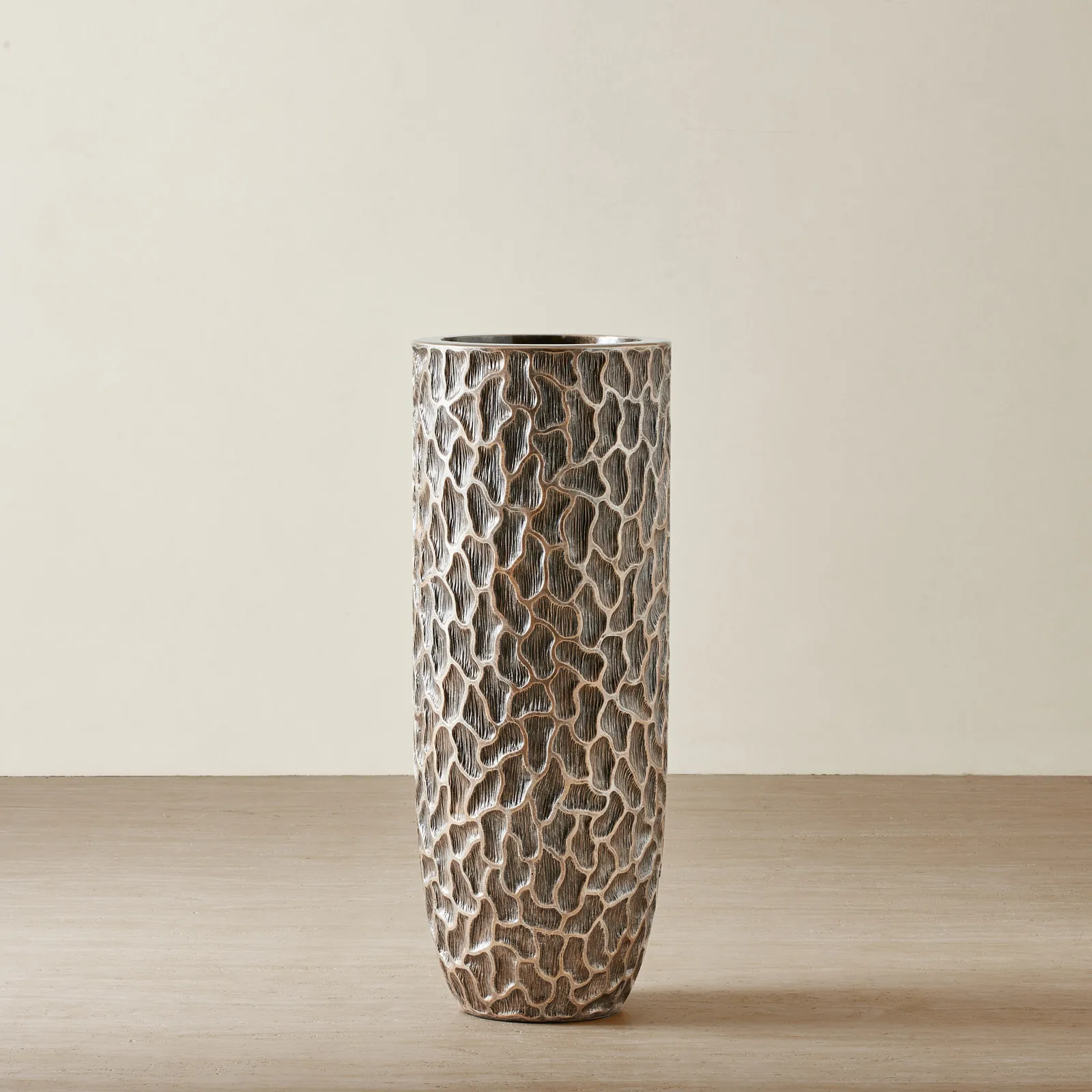 Clarin Graphite Antique Gold Vase