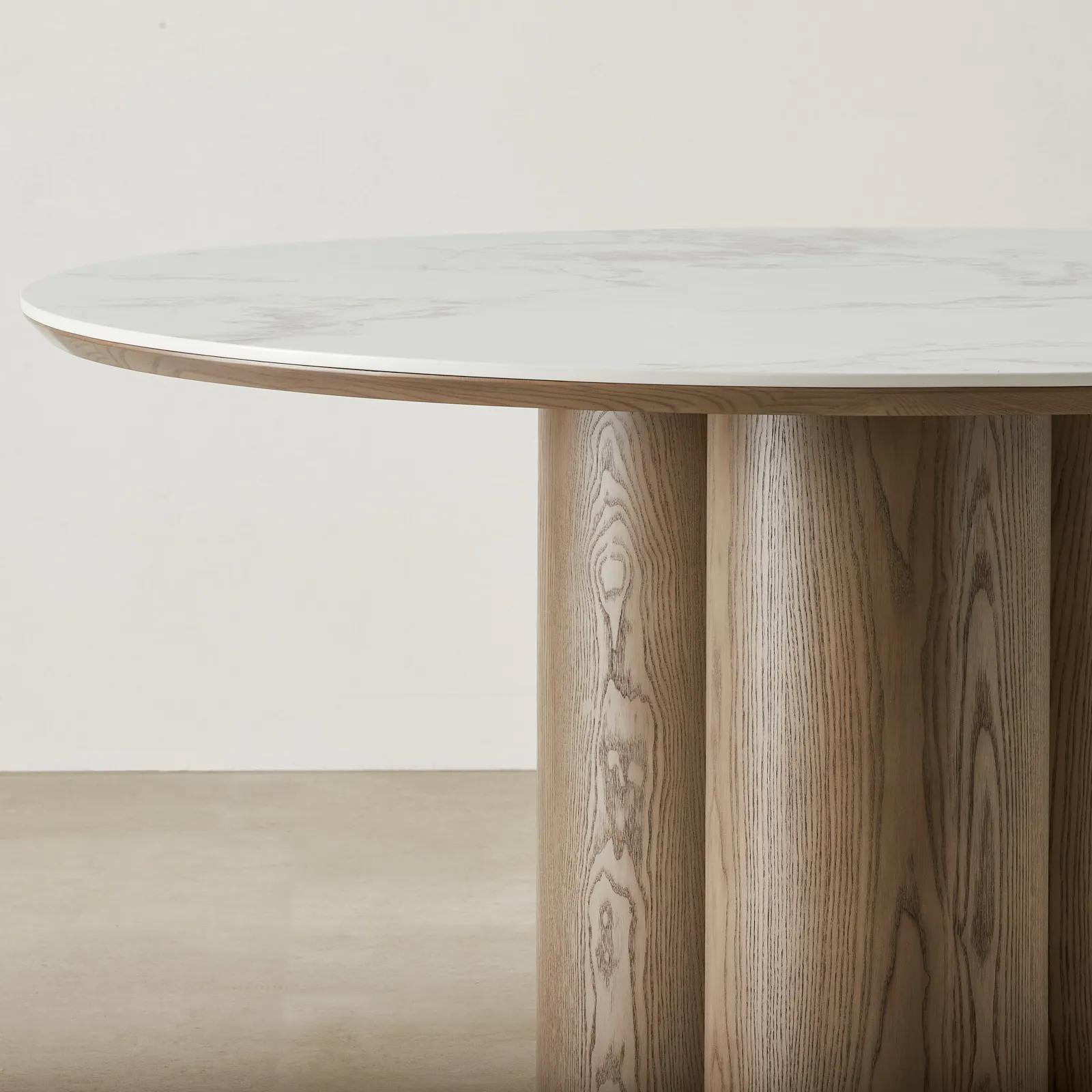 Terzetto Pandora Brown Sintered Stone Round Dining Table - Medium Brown ...