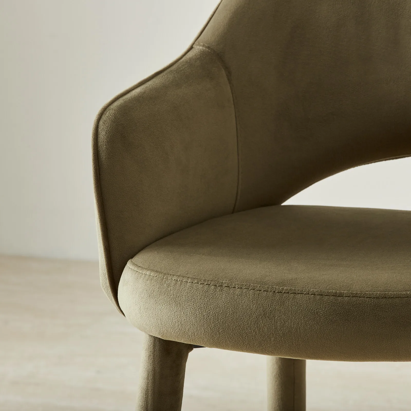 Adrianna Olive Green Velvet 67cm Counter Stool | Koala Living