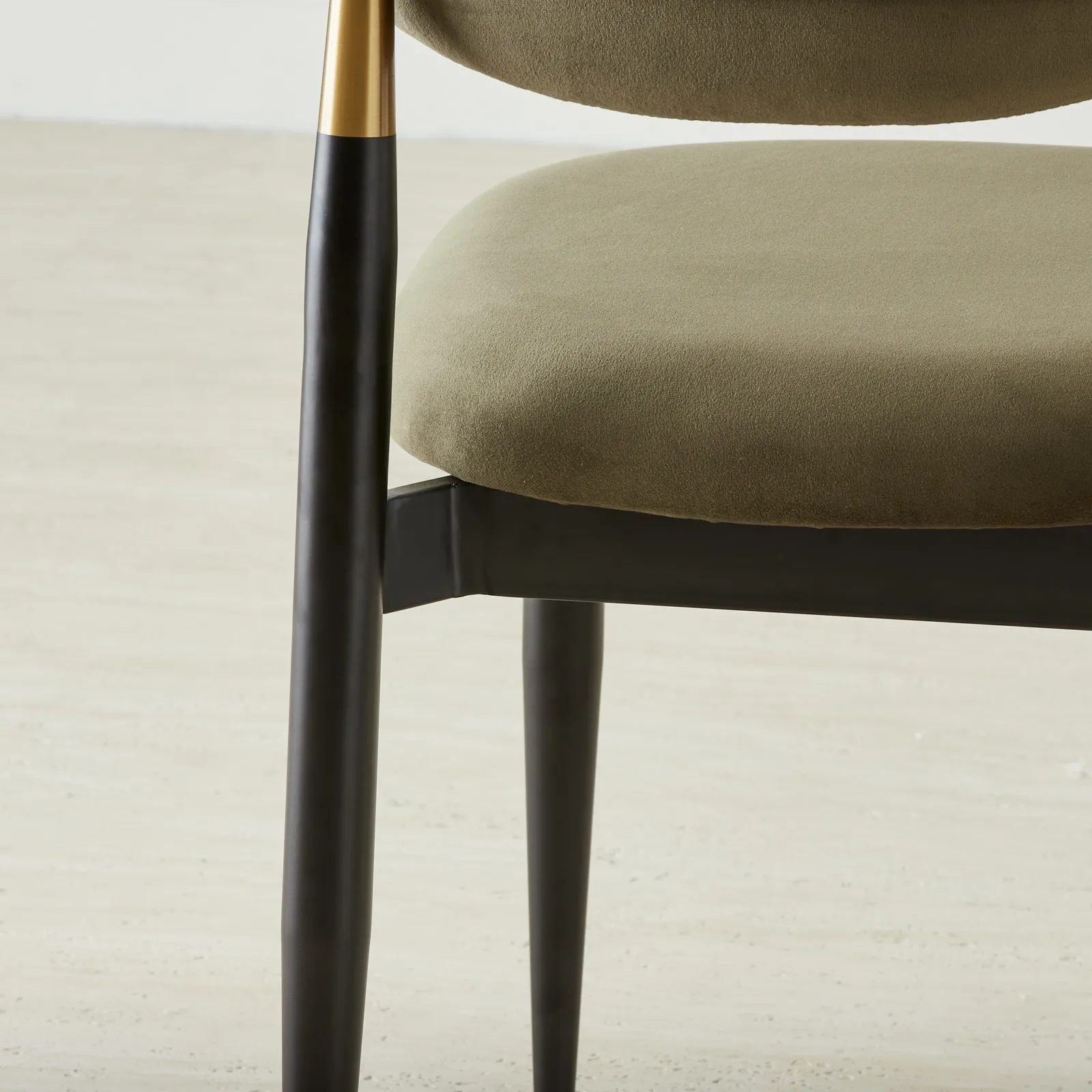 Amali Olive Green Velvet Dining Chair | Koala Living
