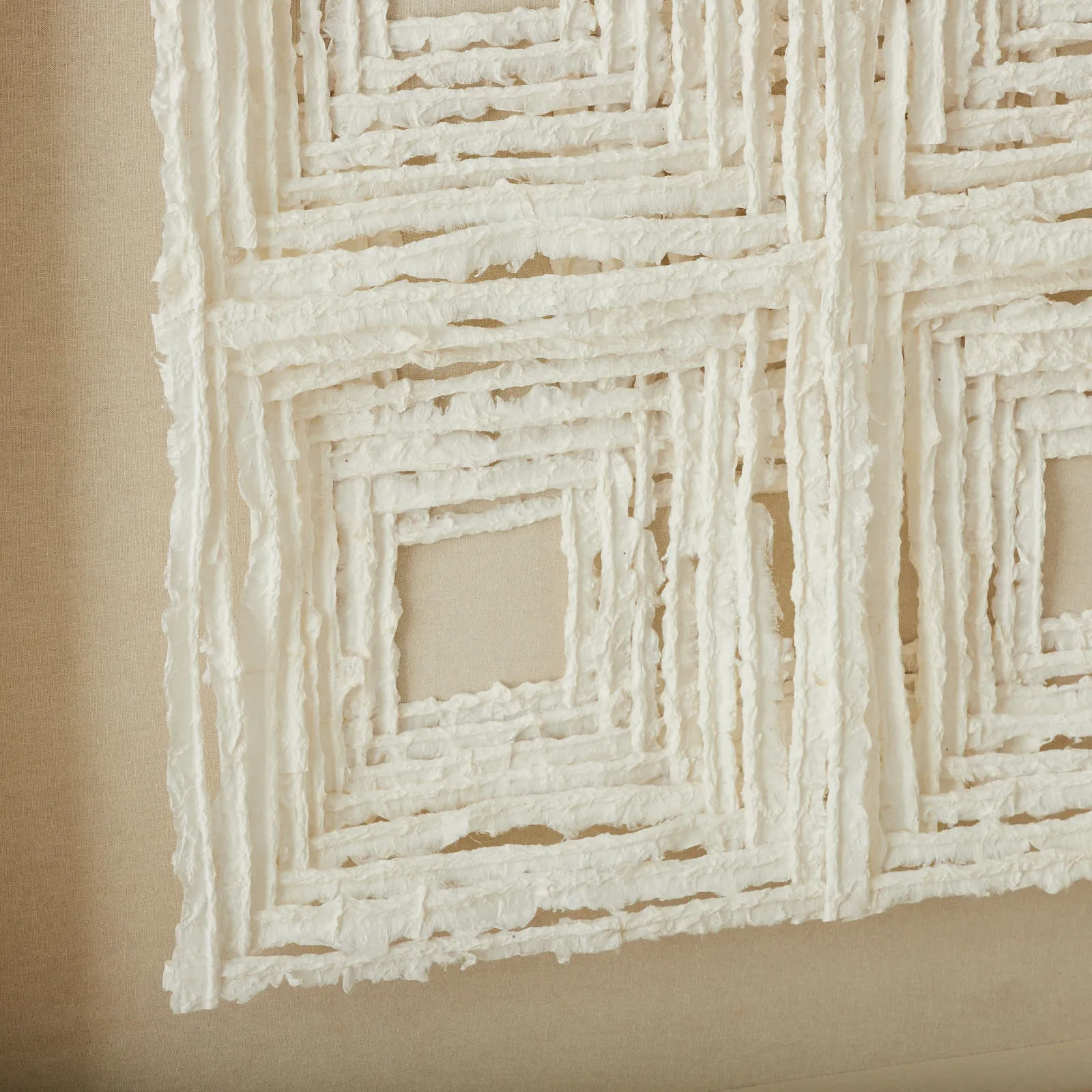 Verla Paper Pulp Shadow Box with Oak Color Frame | Koala Living