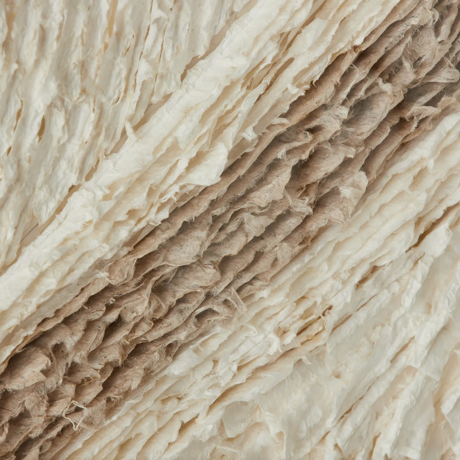 Fita Paper Pulp Shadow Box with Light Brown Frame | Koala Living