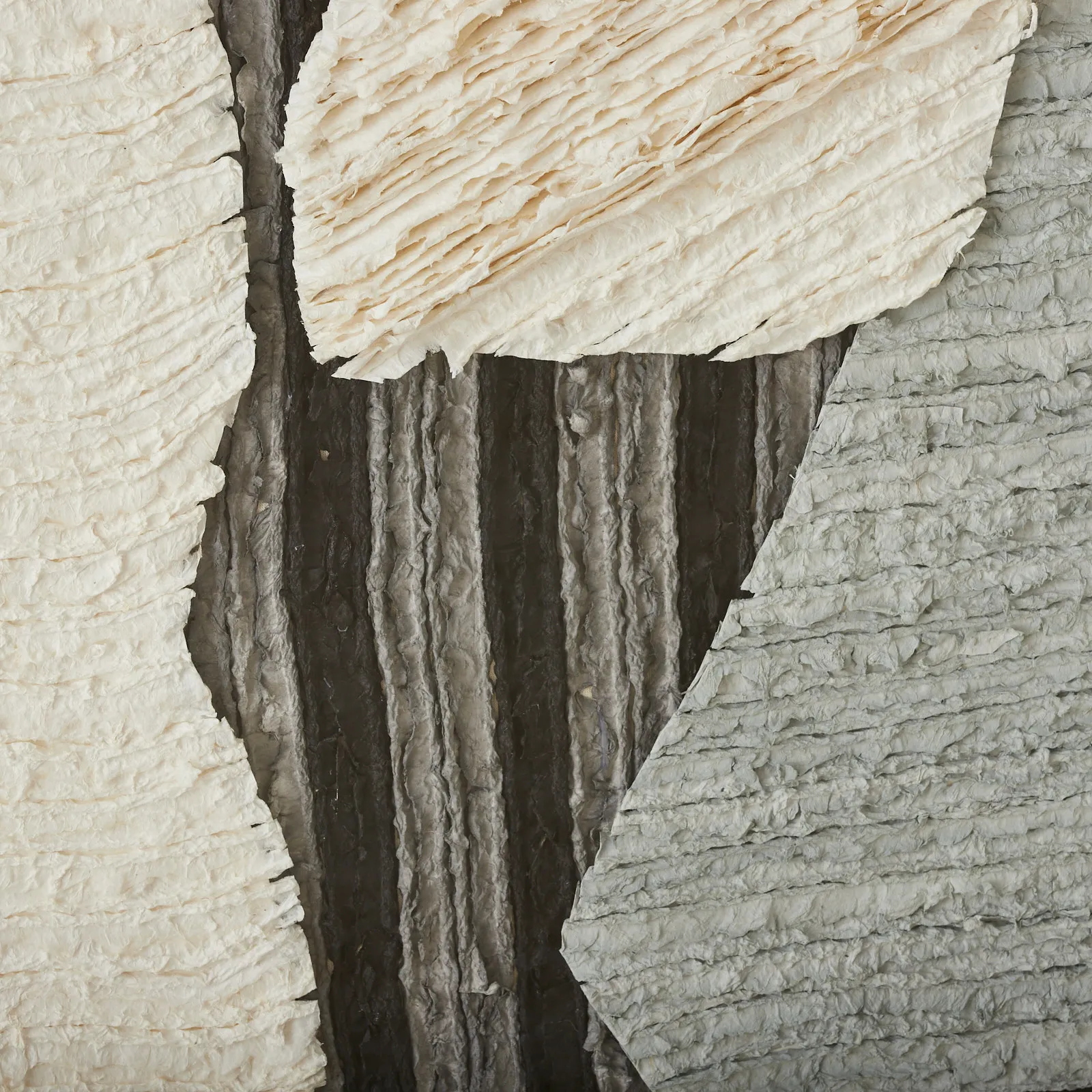 Kazan Paper Pulp Shadow Box with Black Frame