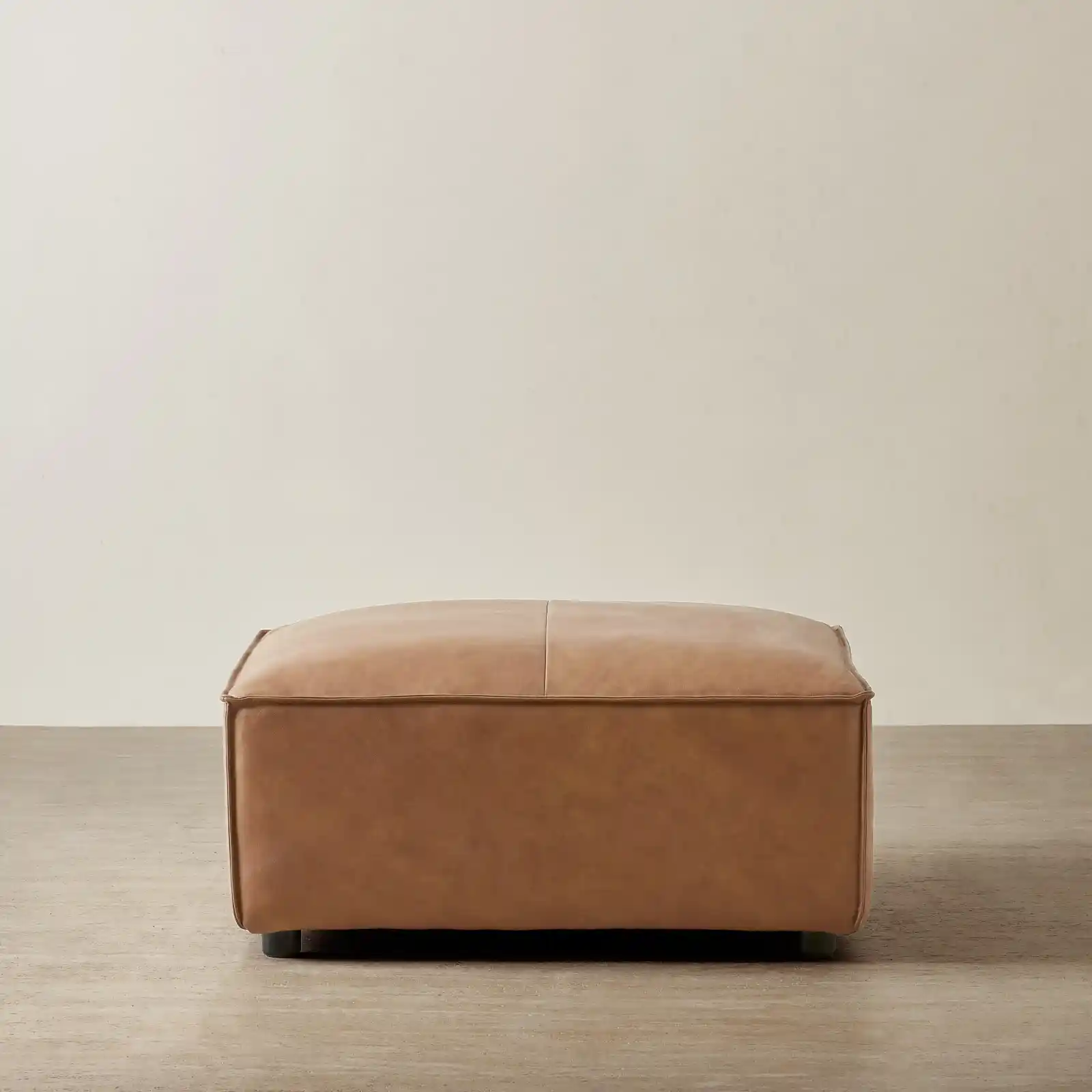 Lainey Medium Tan Sofa - Ottoman