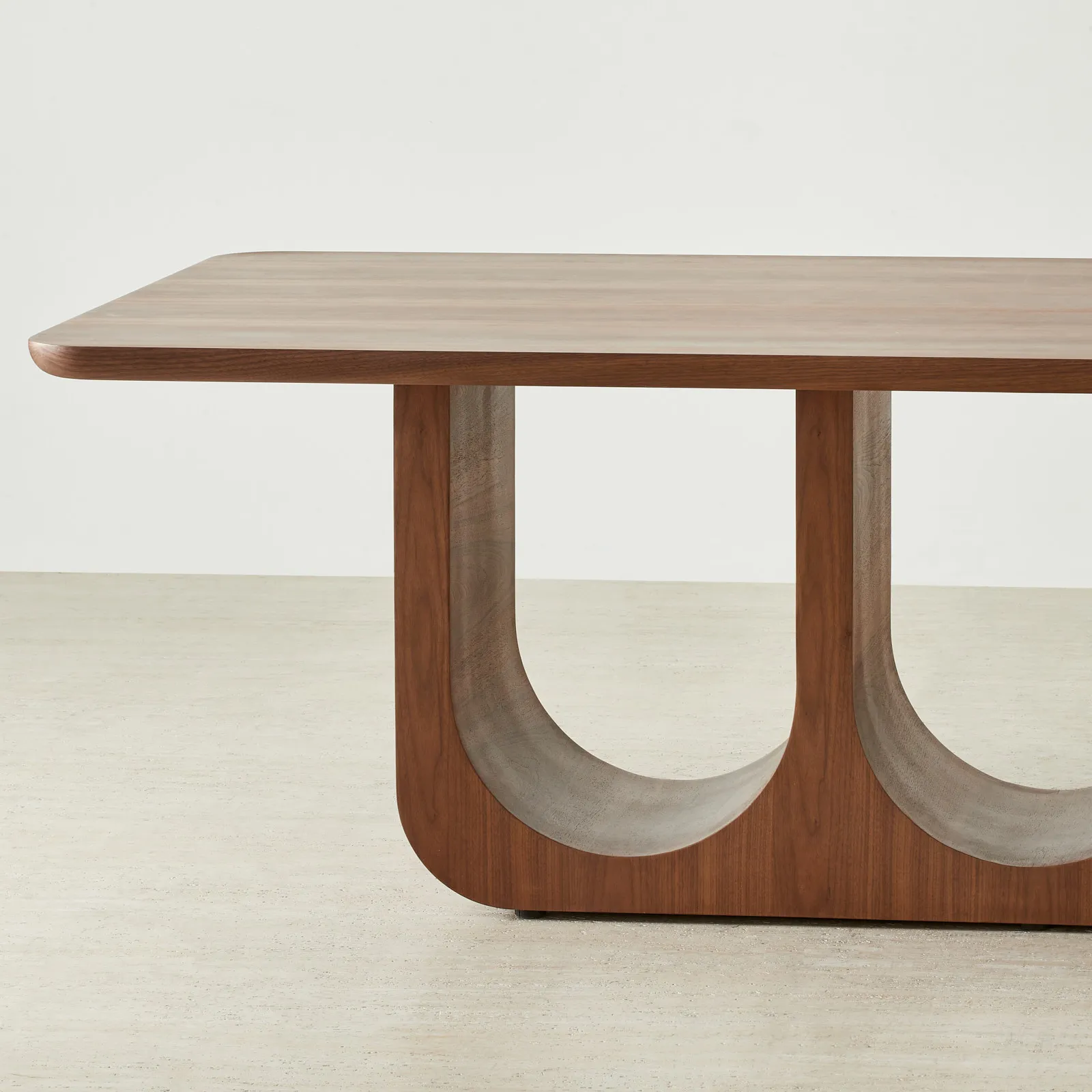 Costanza Mocha Walnut Brown Wooden Dining Table | Koala Living