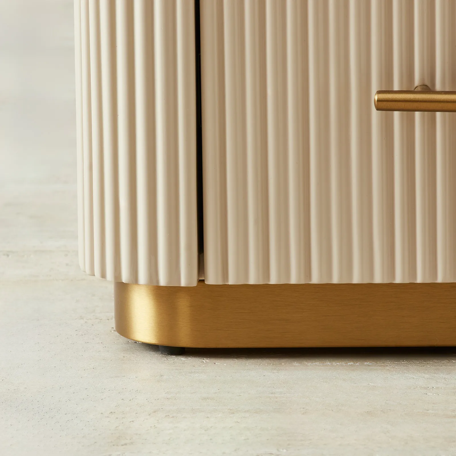 San Piere Kids Beige Painted Wooden Bedside Table | Koala Living