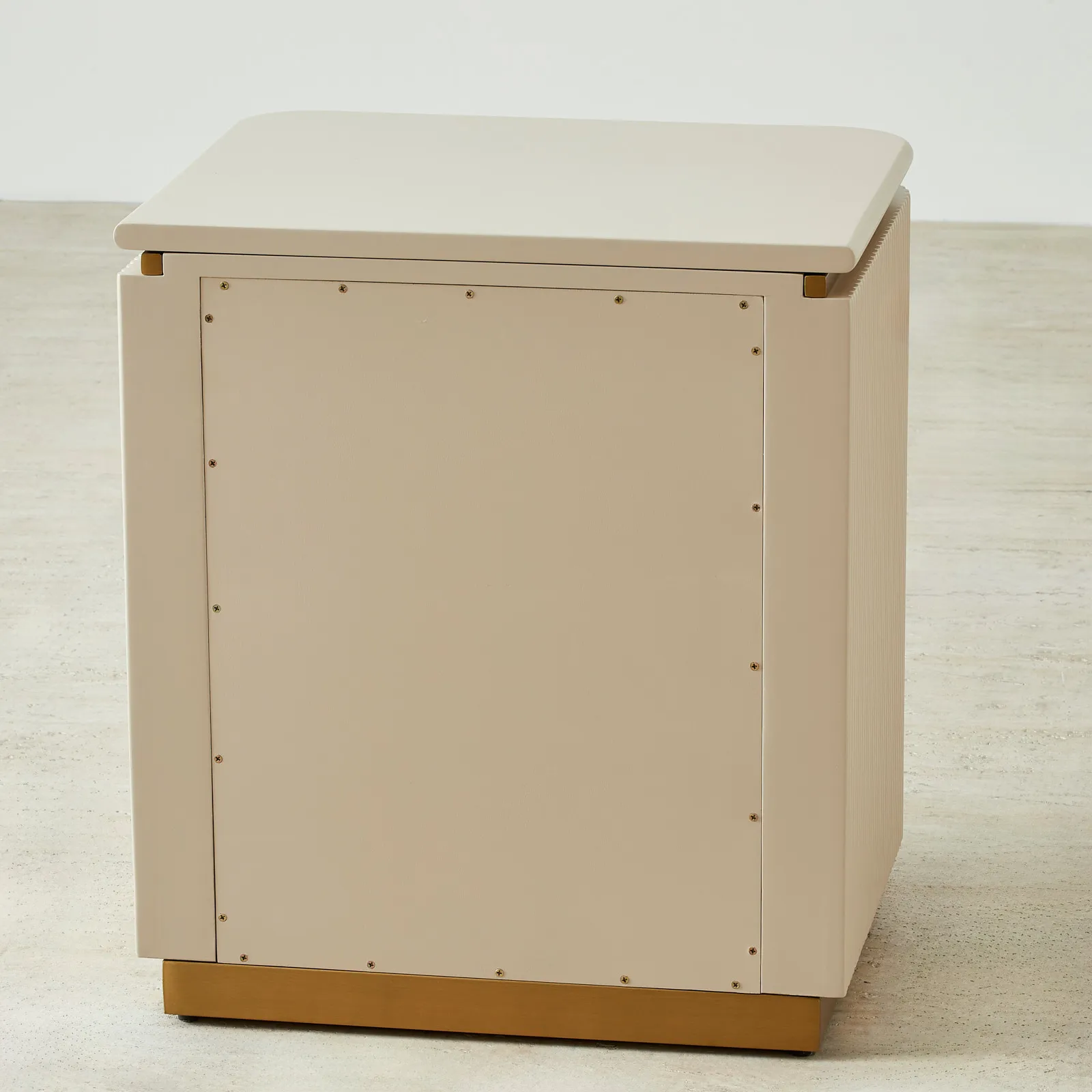 San Piere Kids Beige Painted Wooden Bedside Table | Koala Living
