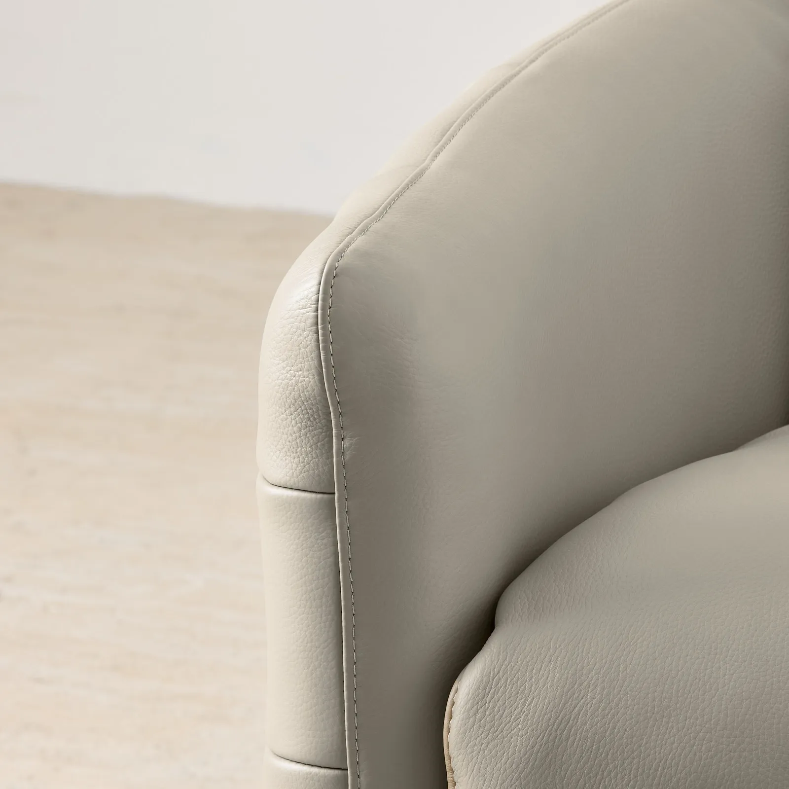 Sherlock Milk Coffee Leather Electric Rocker Chair | Koala Living