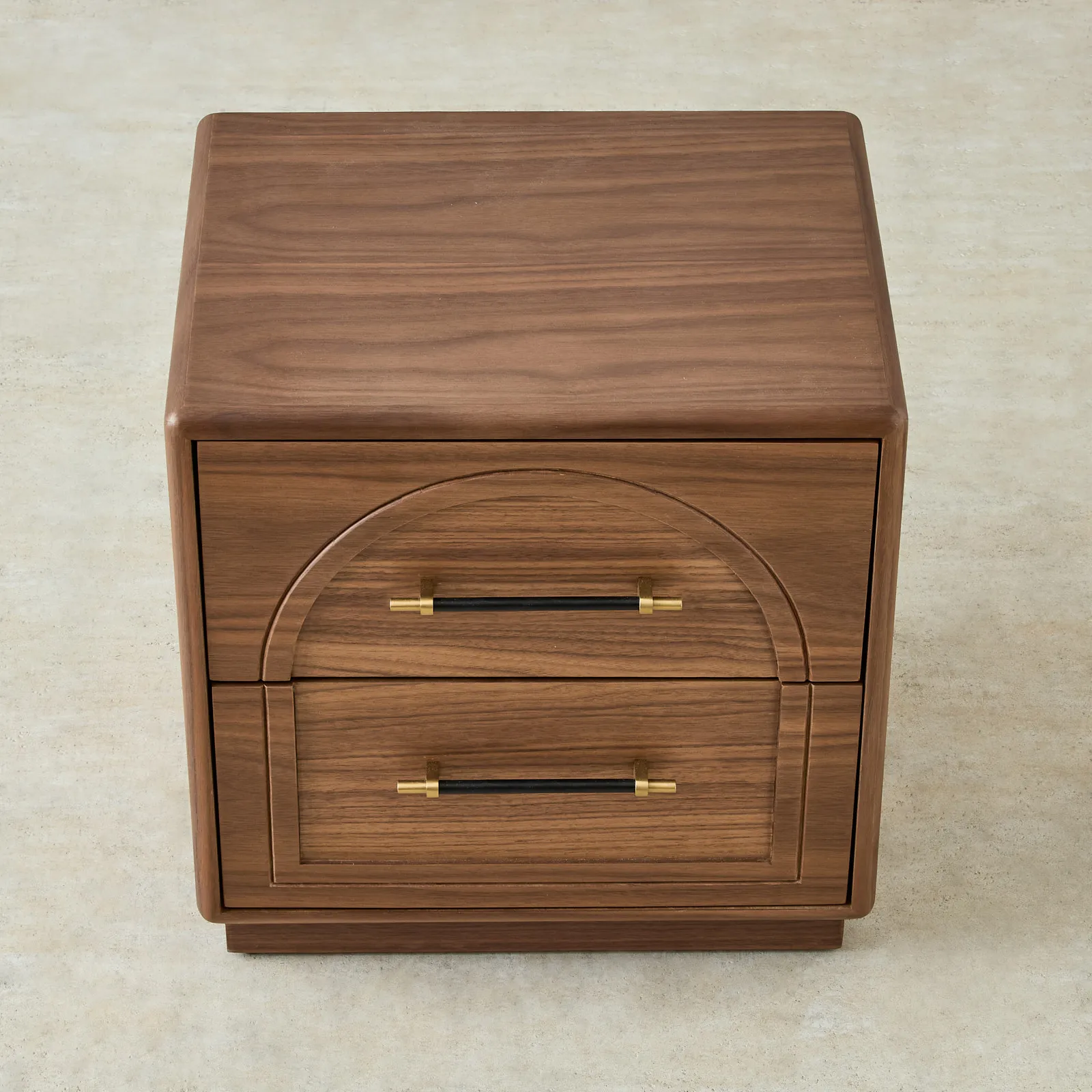 Costanza Mocha Walnut Brown Wooden Bedside Table | Koala Living
