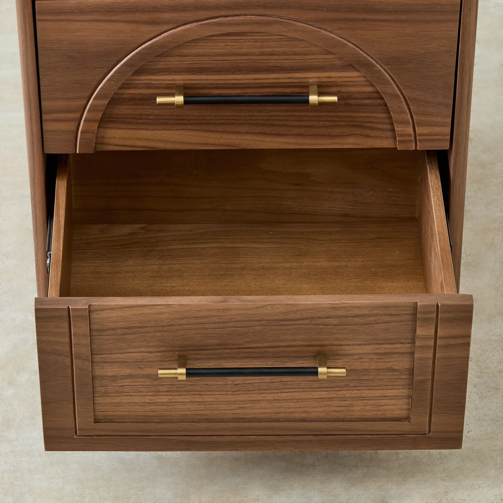 Costanza Mocha Walnut Brown Wooden Bedside Table | Koala Living